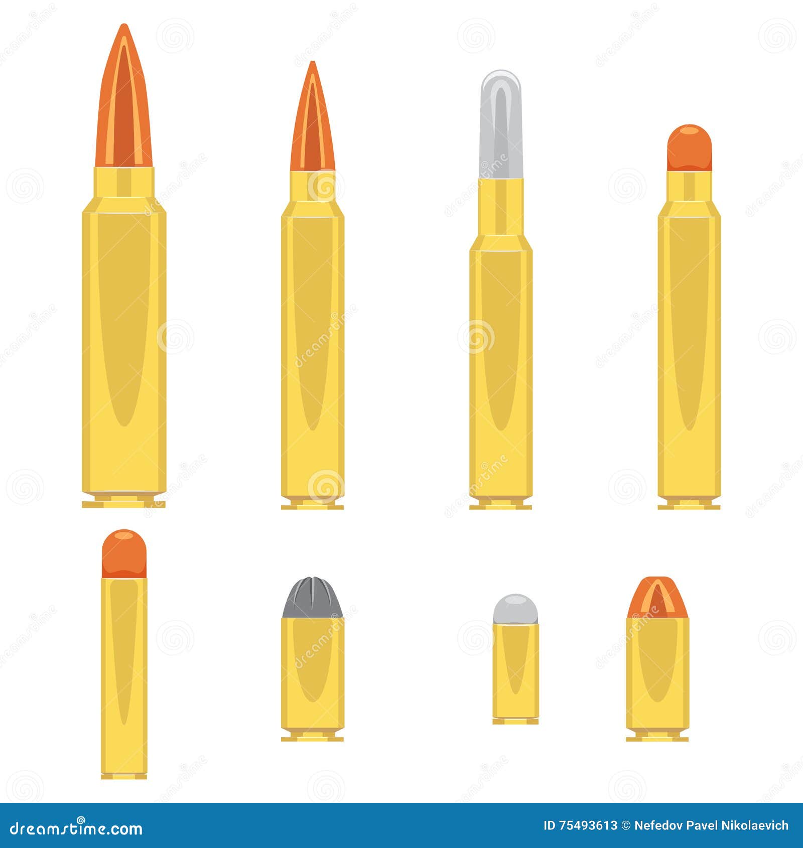 Bullets Vector Illustration Vector Illustration | CartoonDealer.com ...