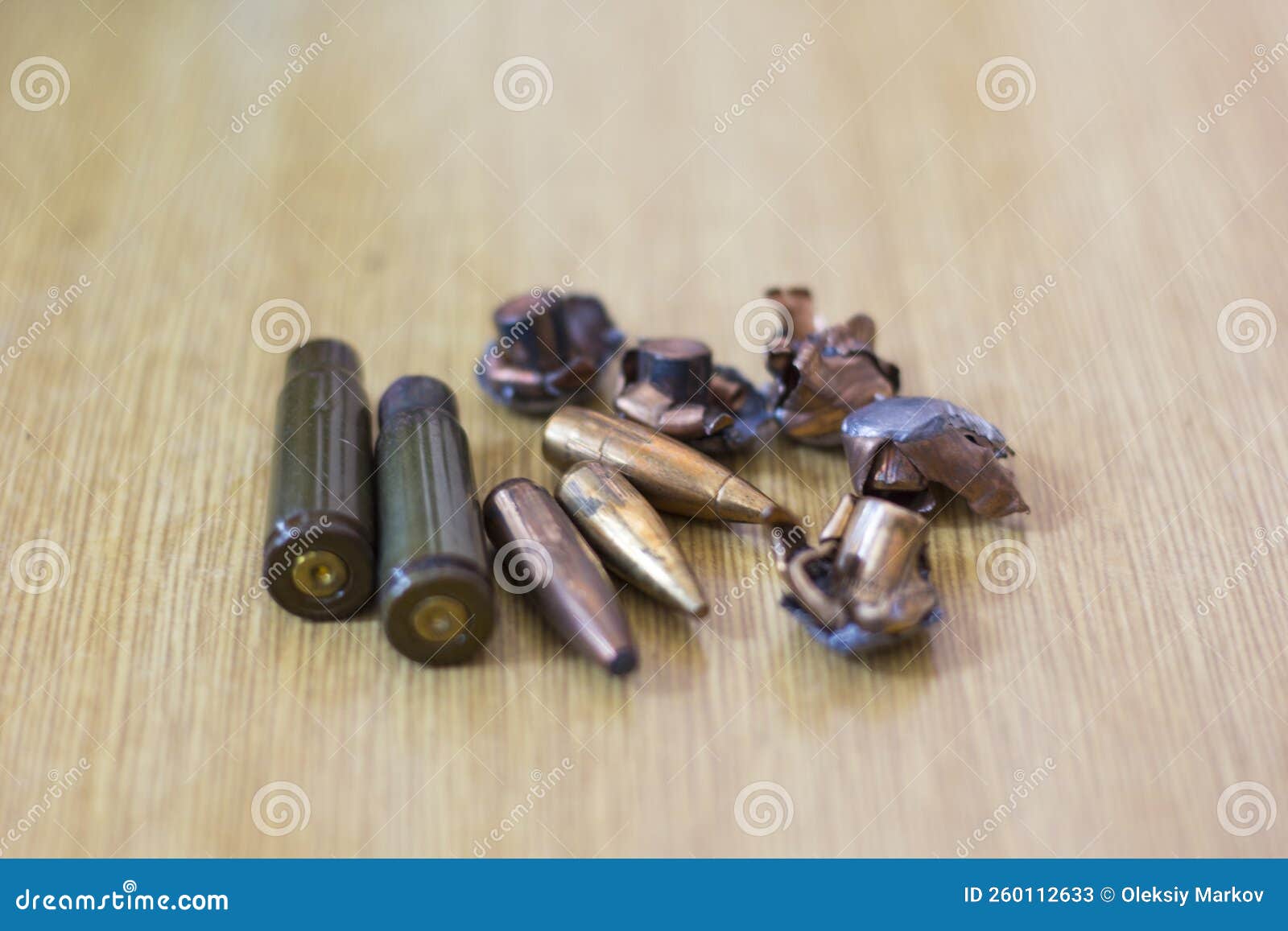 Bullets And Shell Bullets On White Background. A Group Of 9mm Bullets ...