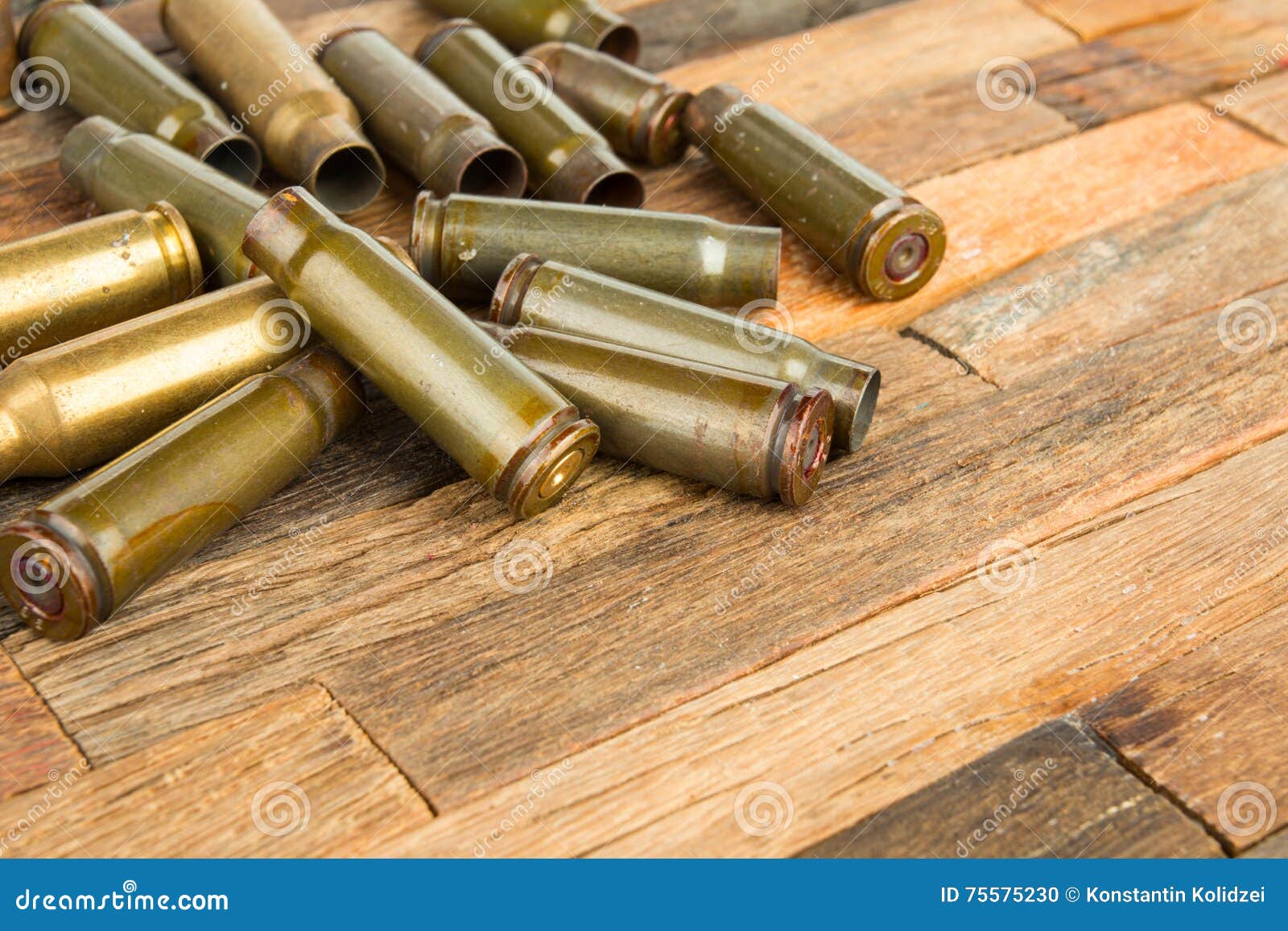 Bullets And Shell Bullets On White Background. A Group Of 9mm Bullets ...