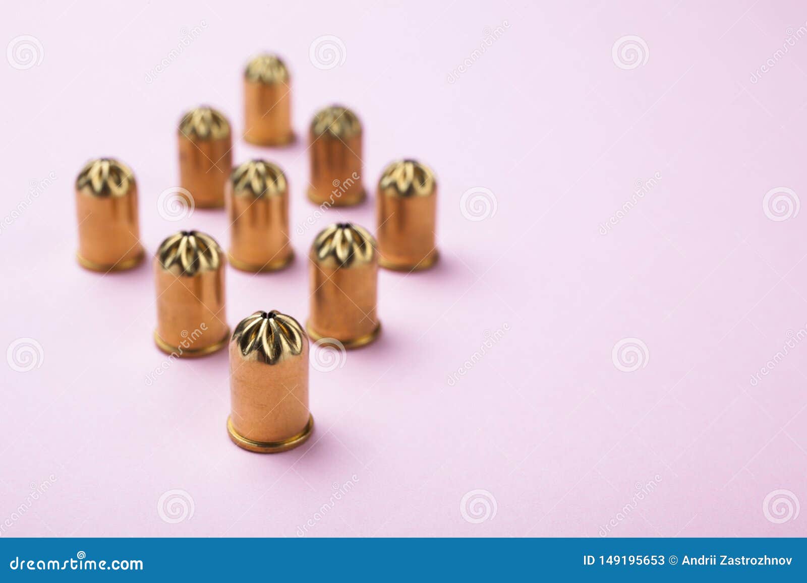 Bullets for a Shotgun, Copy Space Stock Image - Image of caliber ...