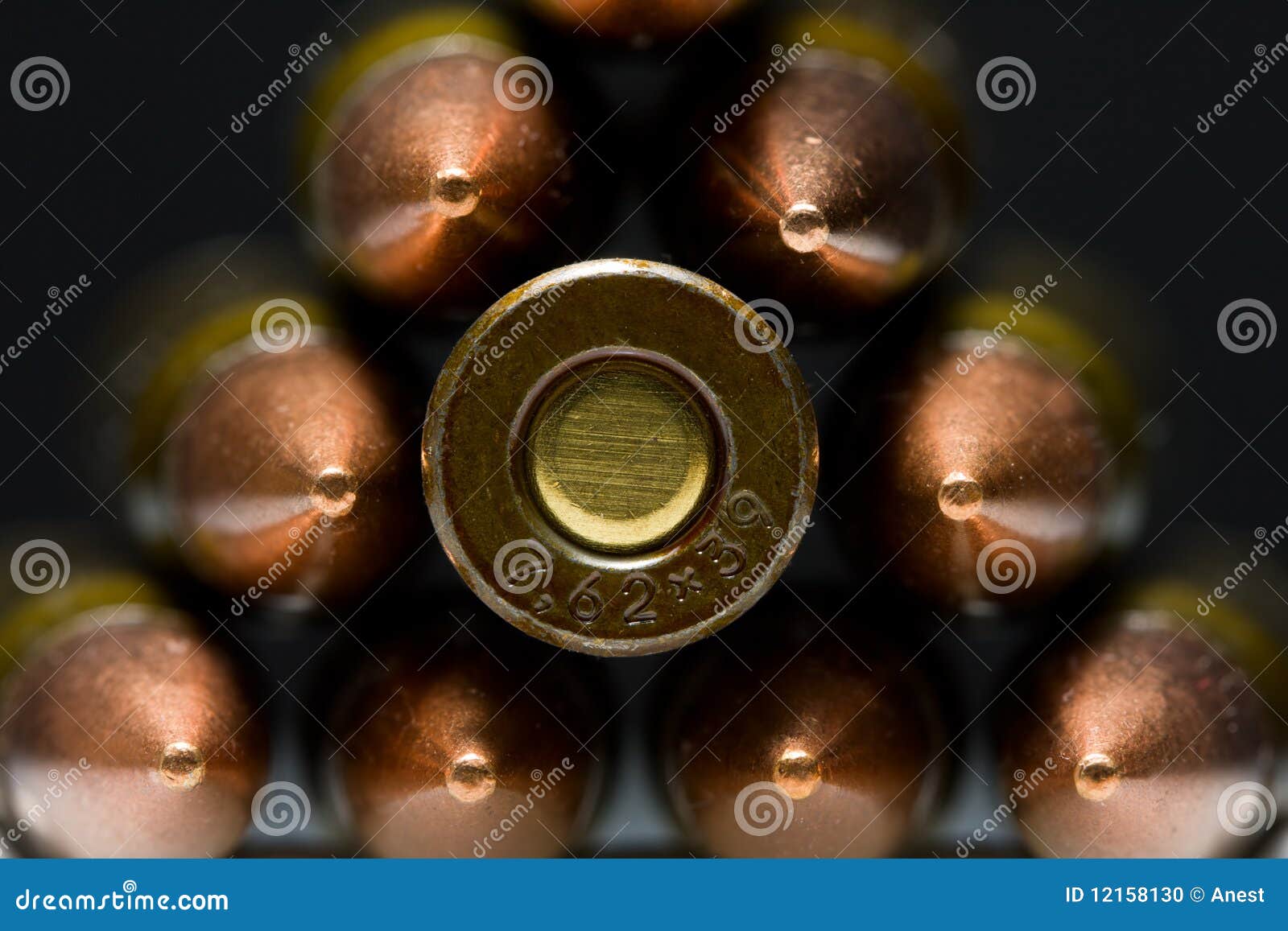 Bullets Stack Over Dark Background Stock Photo - Image of ammo ...