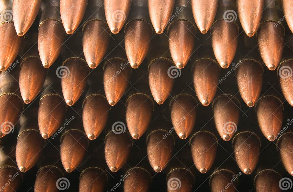 Bullets stacked up stock photo. Image of clips, bullets - 1022878