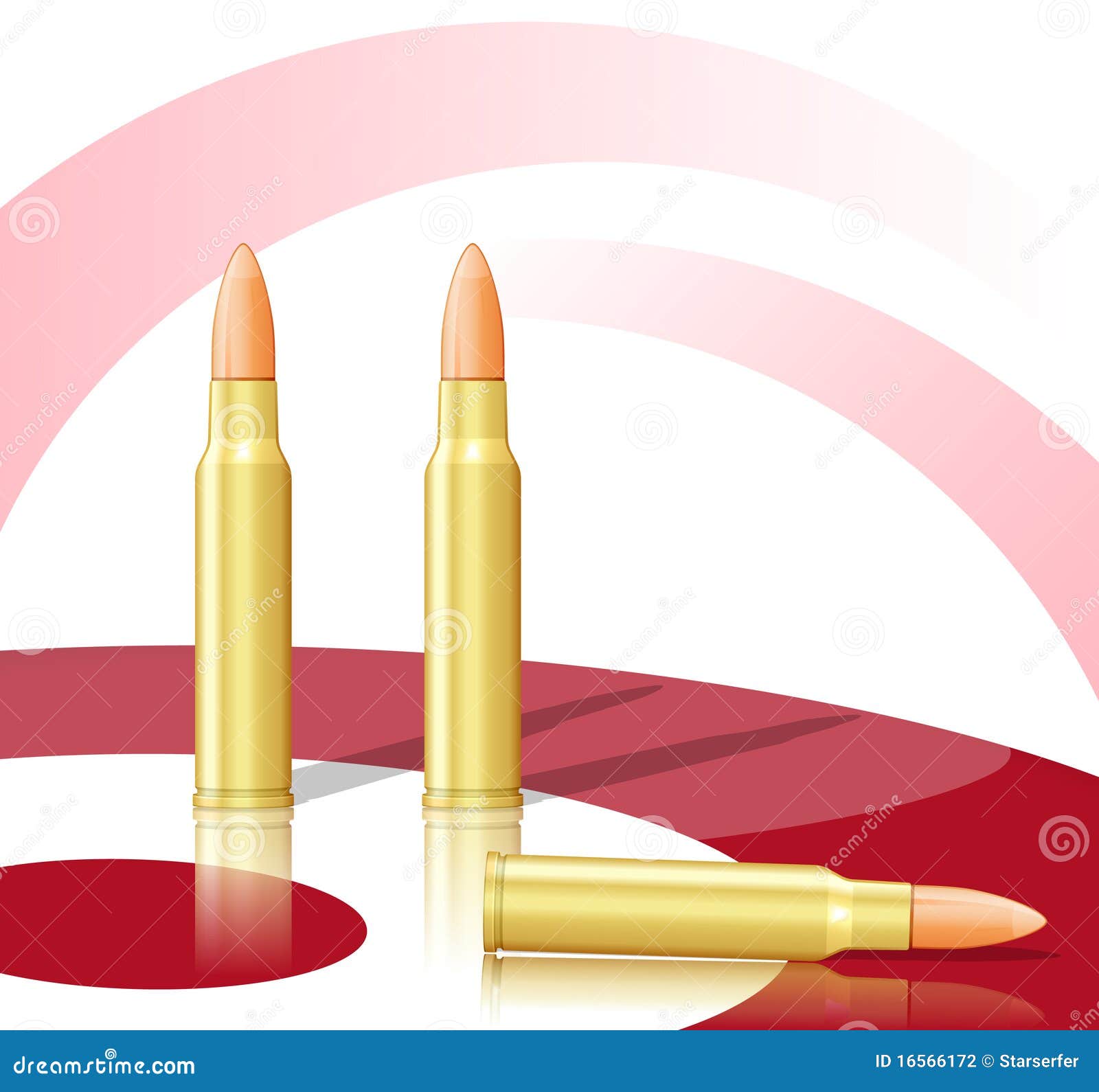 Bullets On The Top Of Red Target, Ammo, Ammunition Royalty-Free Stock ...
