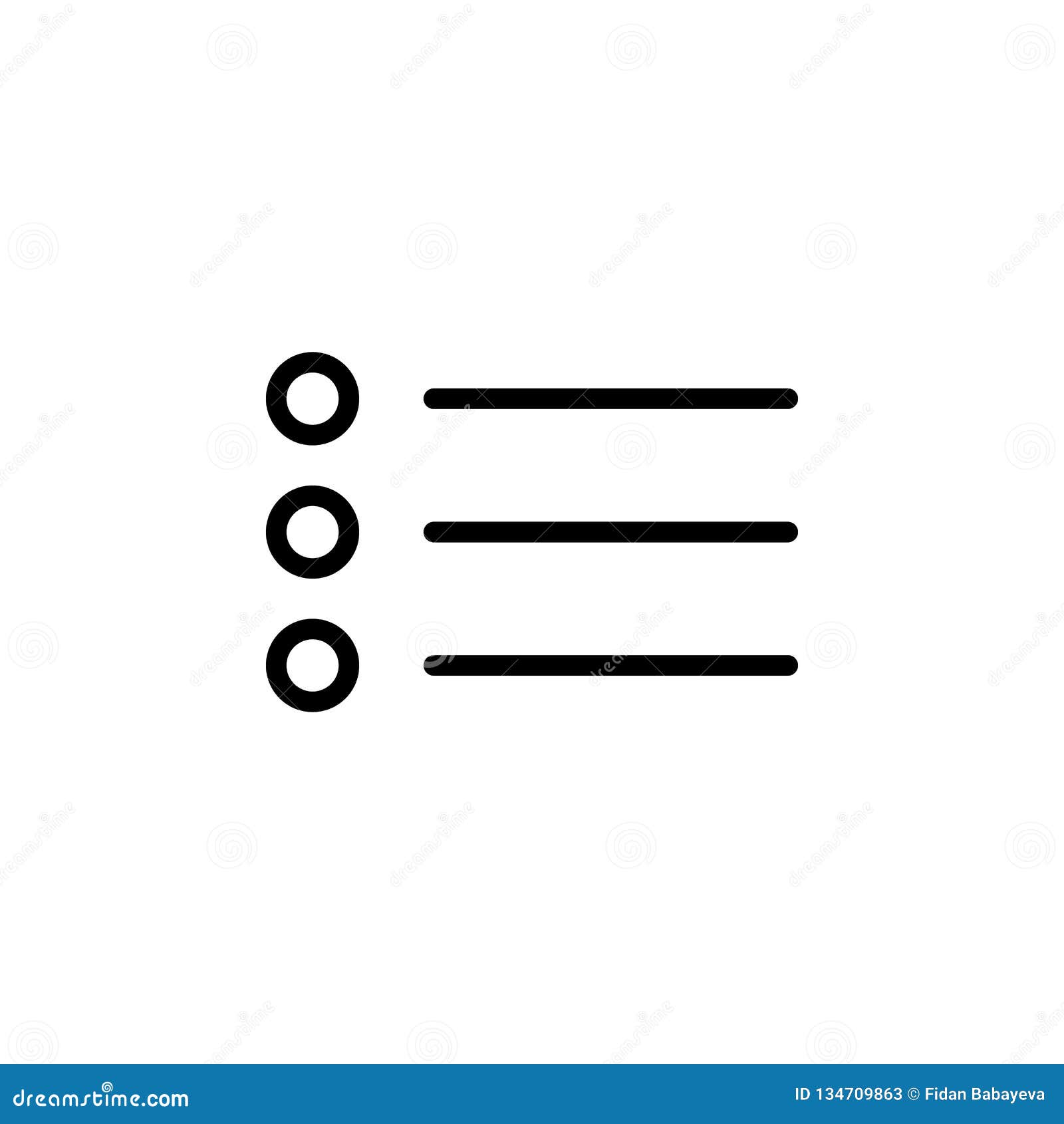 Bullets Text Icon. Can Be Used for Web, Logo, Mobile App, UI, UX Stock ...