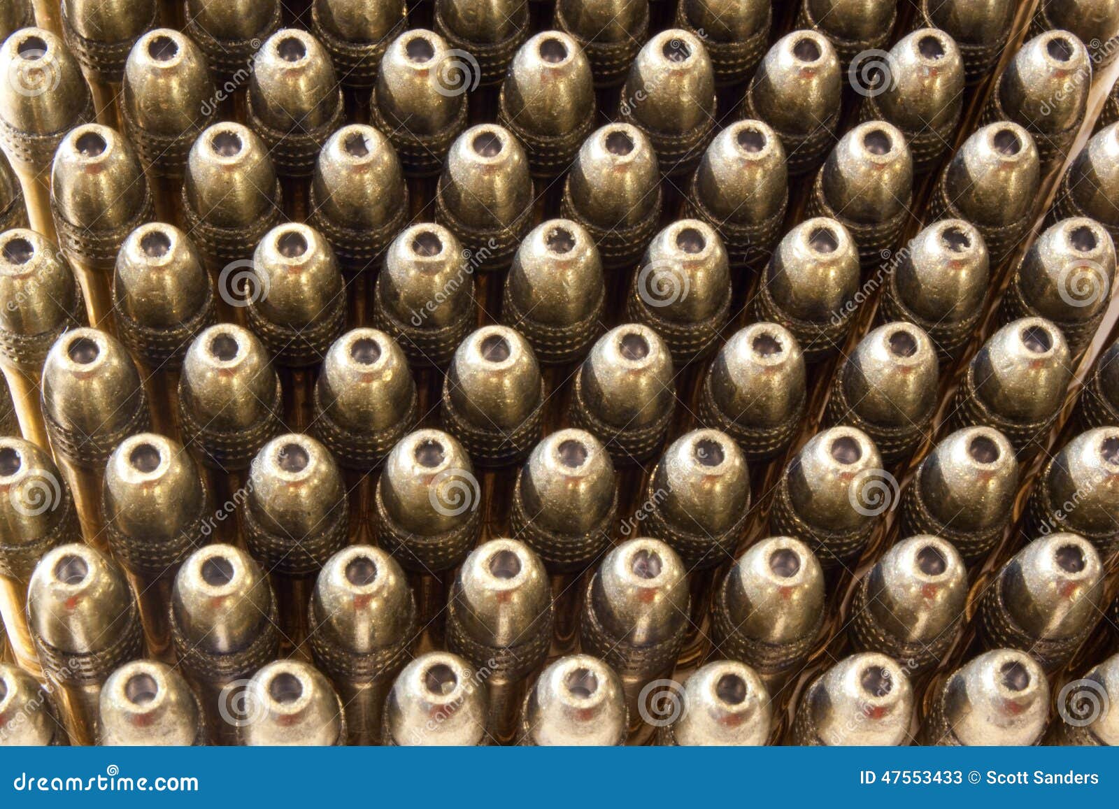 A Group Of 9mm Bullets Isolated On A White Background Royalty-Free ...