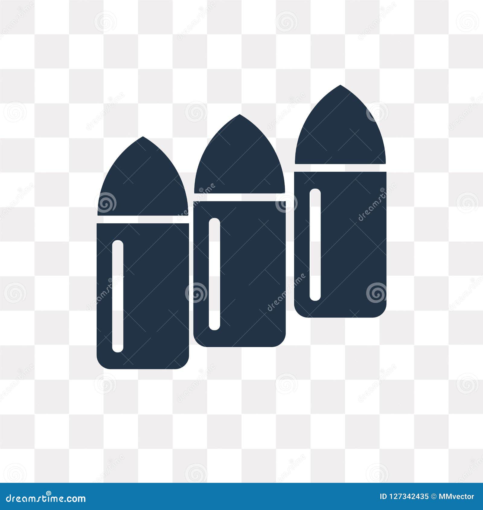 Set Of Bullets On Transparent. Realistic Gun Trail Cartoon Vector ...