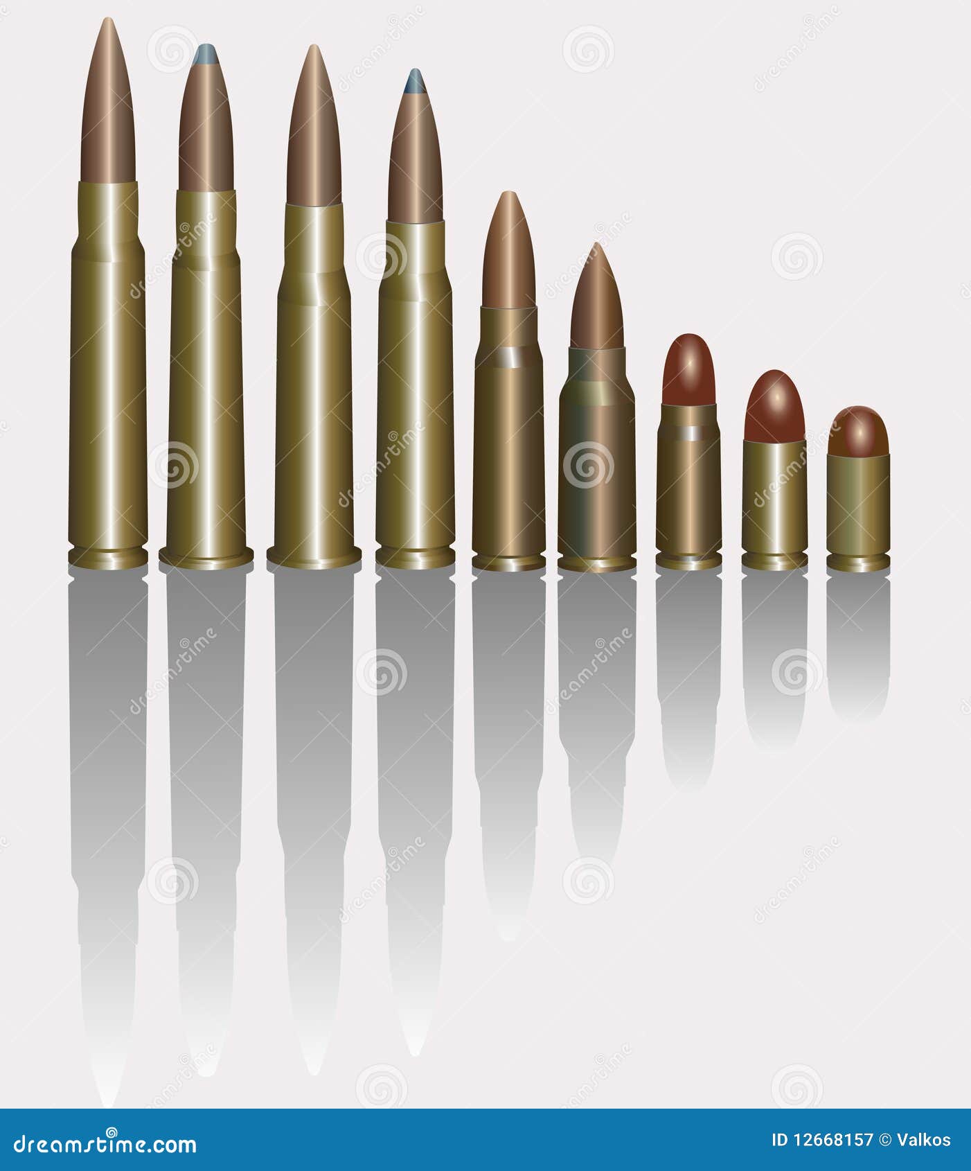 Bullets. Vector Illustration Stock Vector - Illustration of danger ...