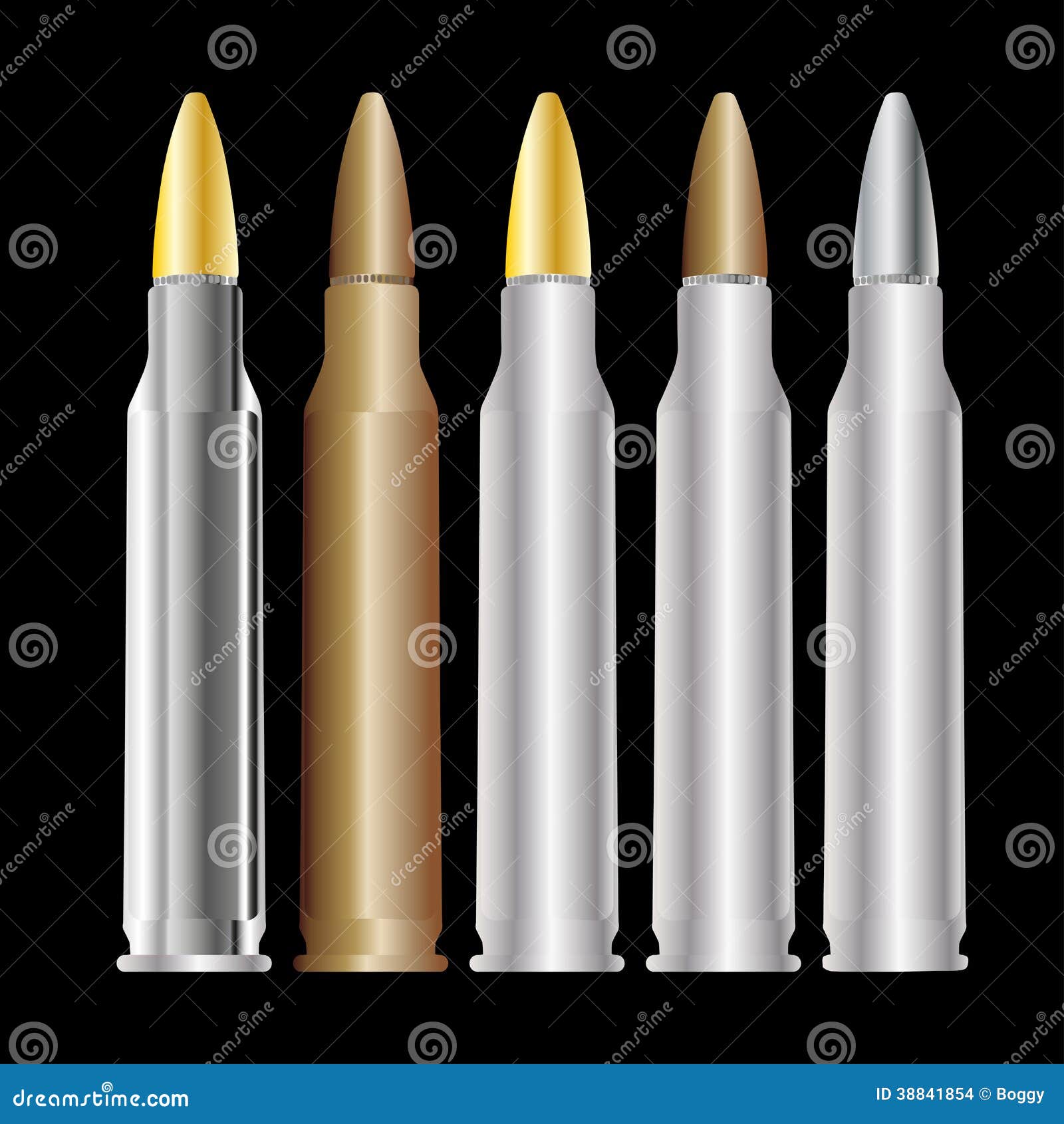 Bullets stock vector. Illustration of crime, munition - 38841854