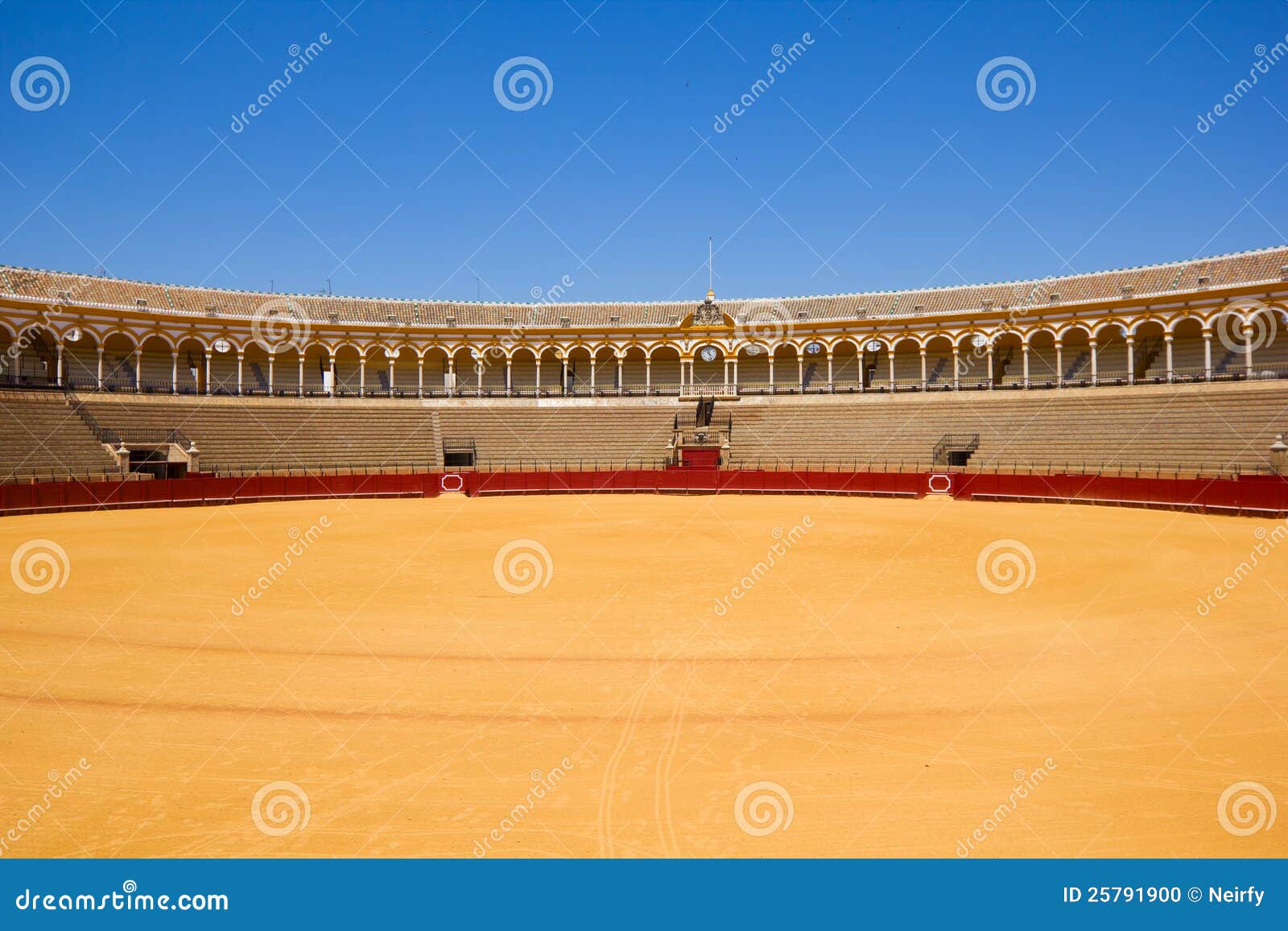 Bullfight Arena, Sevilla, Spain Stock Photo - Image of ring, corrida ...