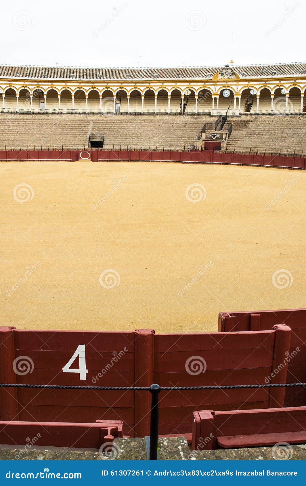 Bullfight stadium in Spain stock image. Image of yellow - 61307261