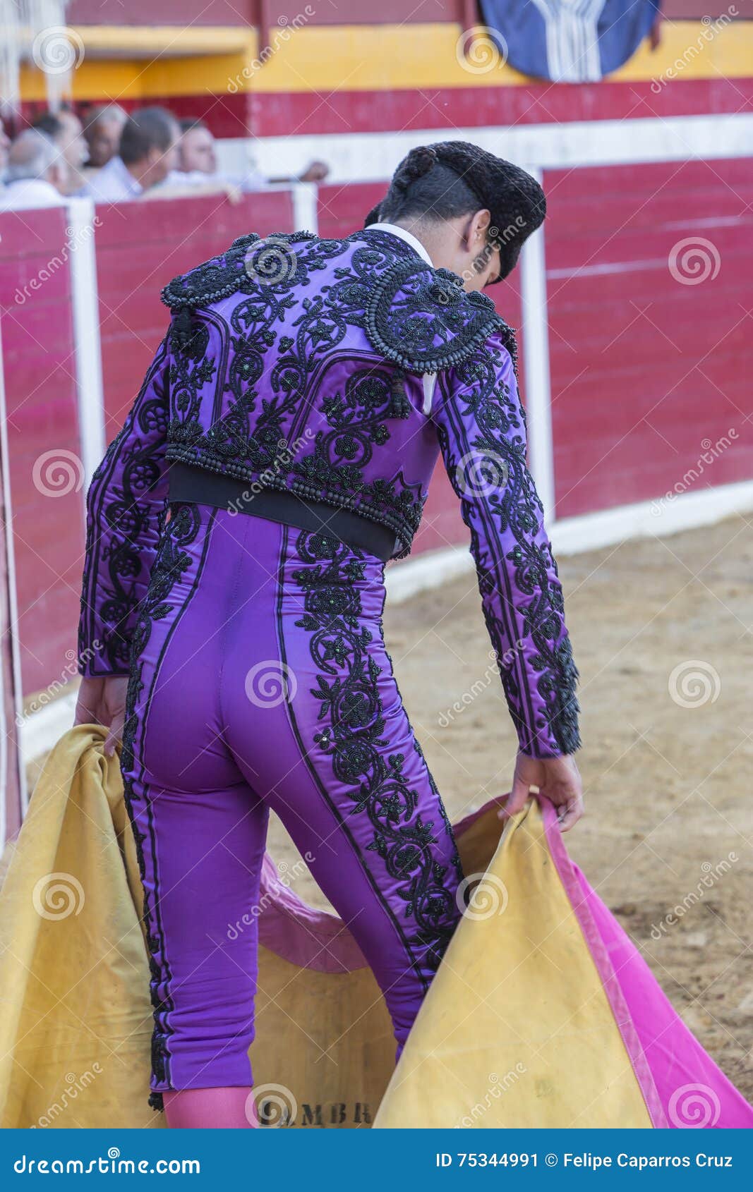 Bullfighter with the Capote or Cape, Sabiote, Spain Editorial Photo ...