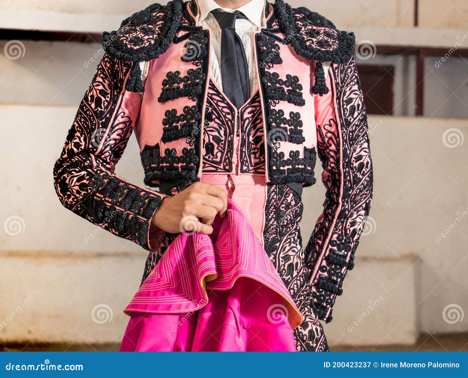 Bullfighter costume stock image. Image of pink, bullring - 200423237