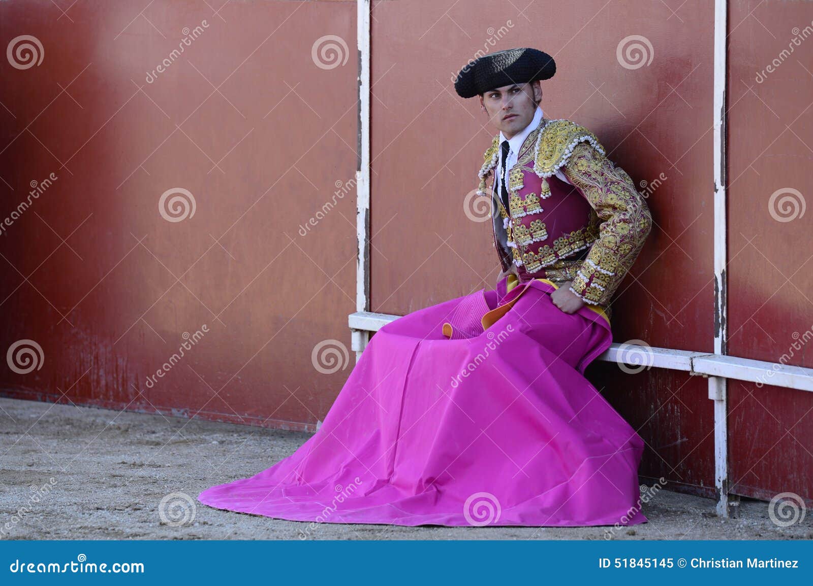 Bullfighter stock image. Image of bullfigth, bull, pensive - 51845145