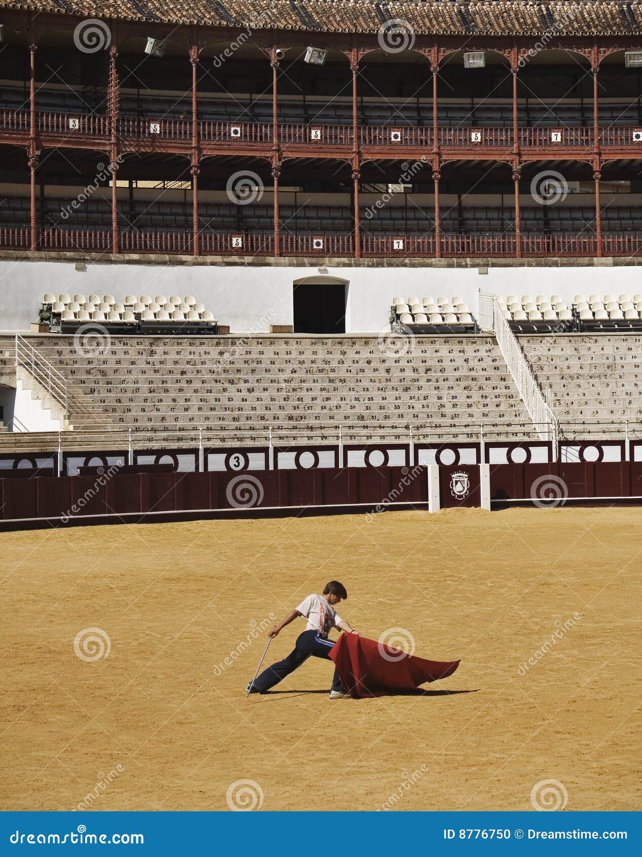 Bullfighter in training editorial image. Image of sunlight - 8776750