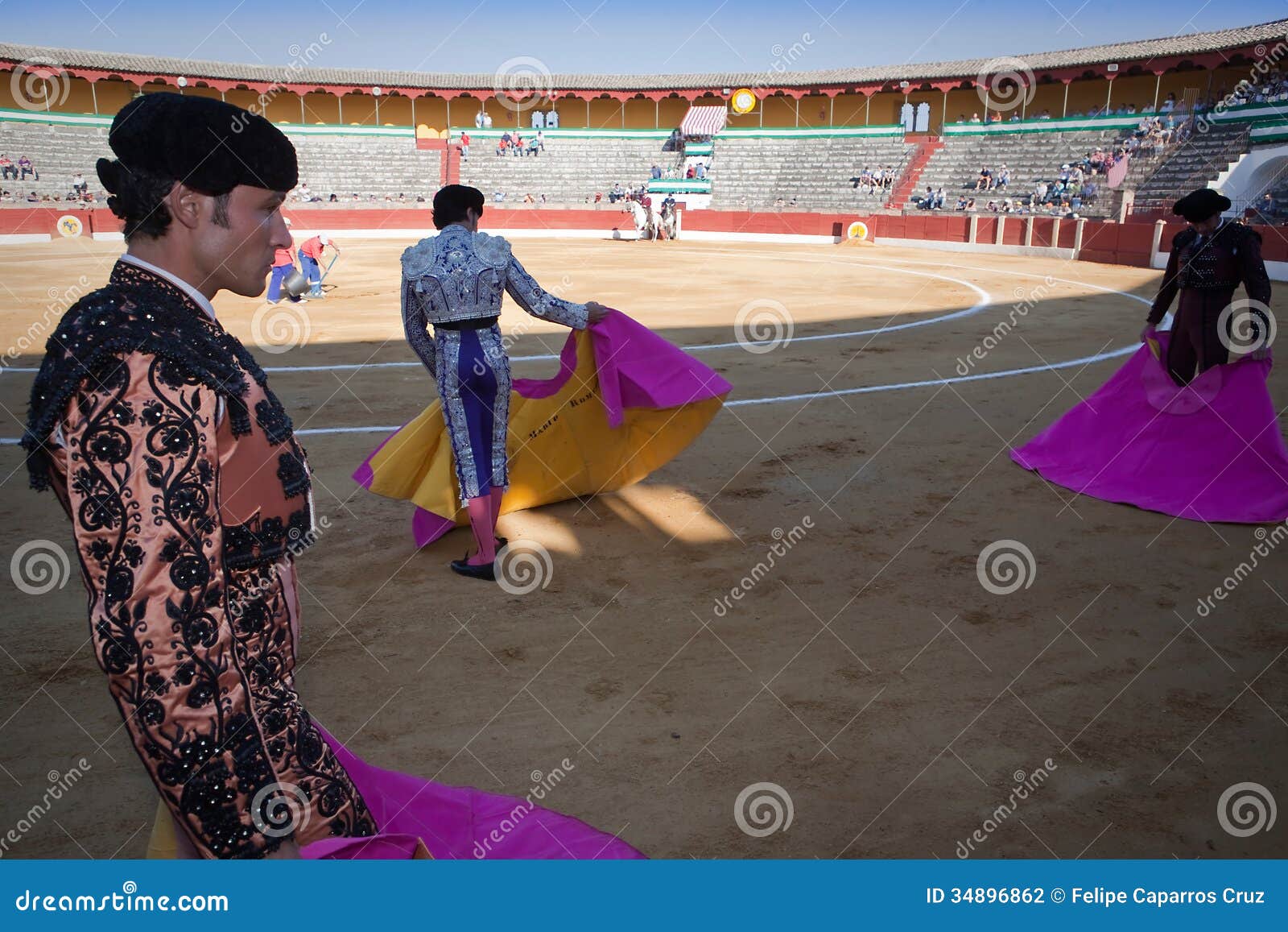 Bullfighters with the Cape before the Bullfight Editorial Photography ...
