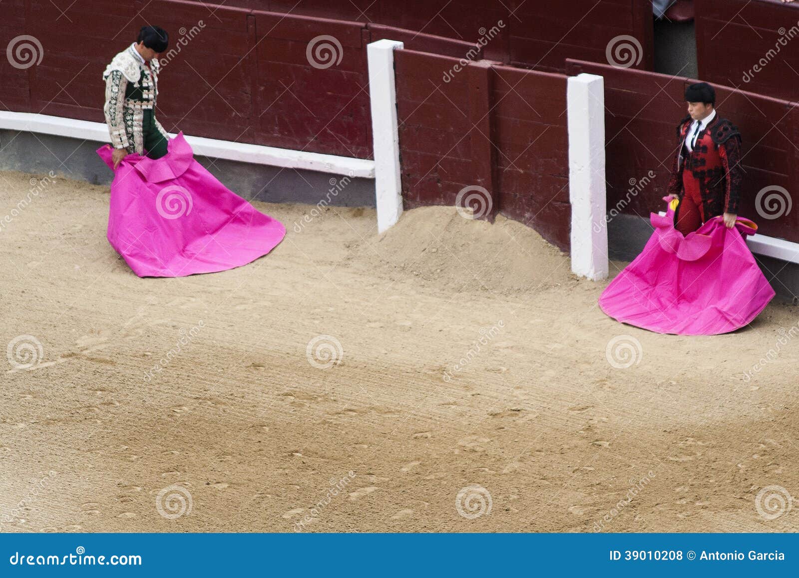Bullfighters Waiting for the Bull Editorial Stock Photo - Image of ...