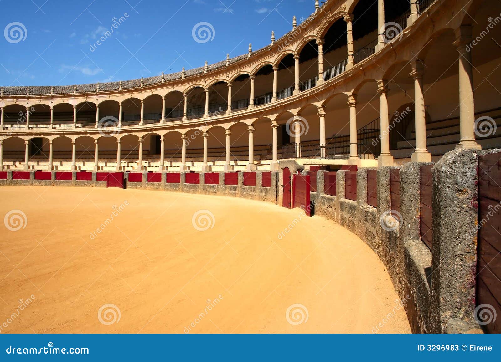 Bullfighting Arena in Ronda Stock Image - Image of andalous, tradition ...