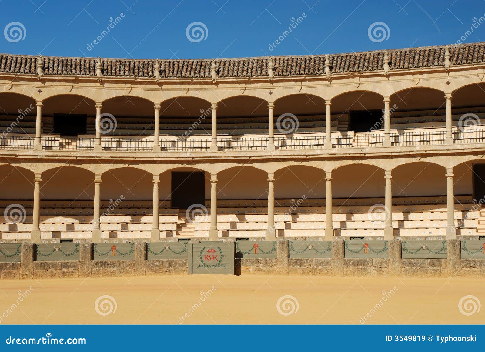 Bullfighting Arena in Ronda Stock Image - Image of andalucia, plaza ...