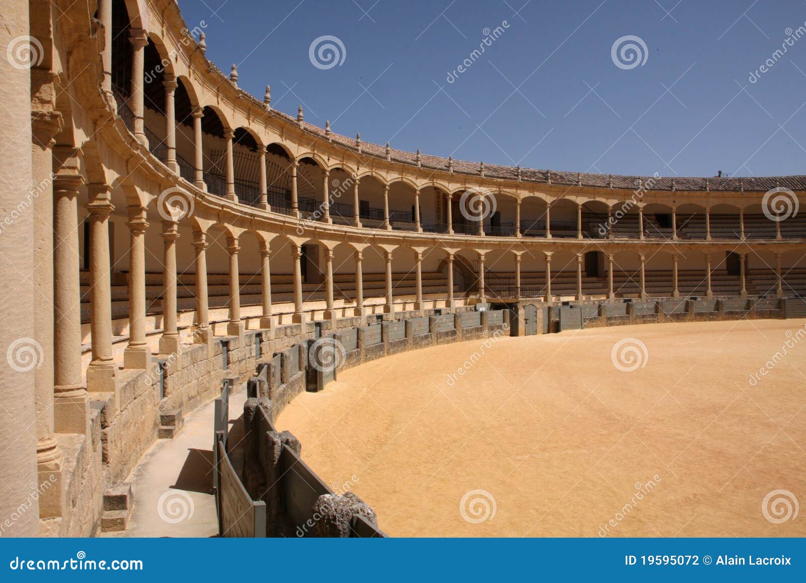 Bullfighting ring stock photo. Image of plaza, arcade - 19595072