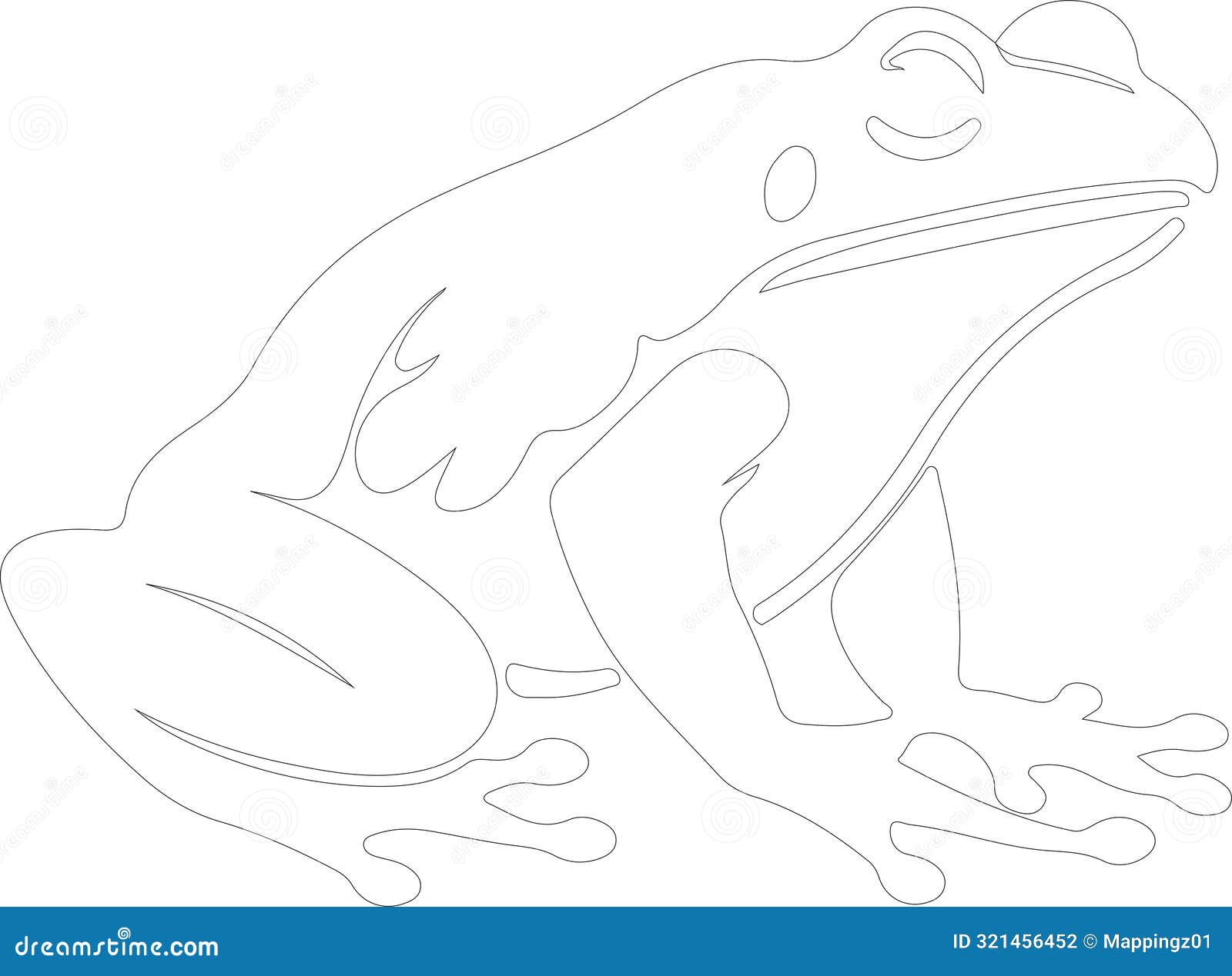 Simple Bullfrog Clip Art With White Margins And Background Royalty-Free ...