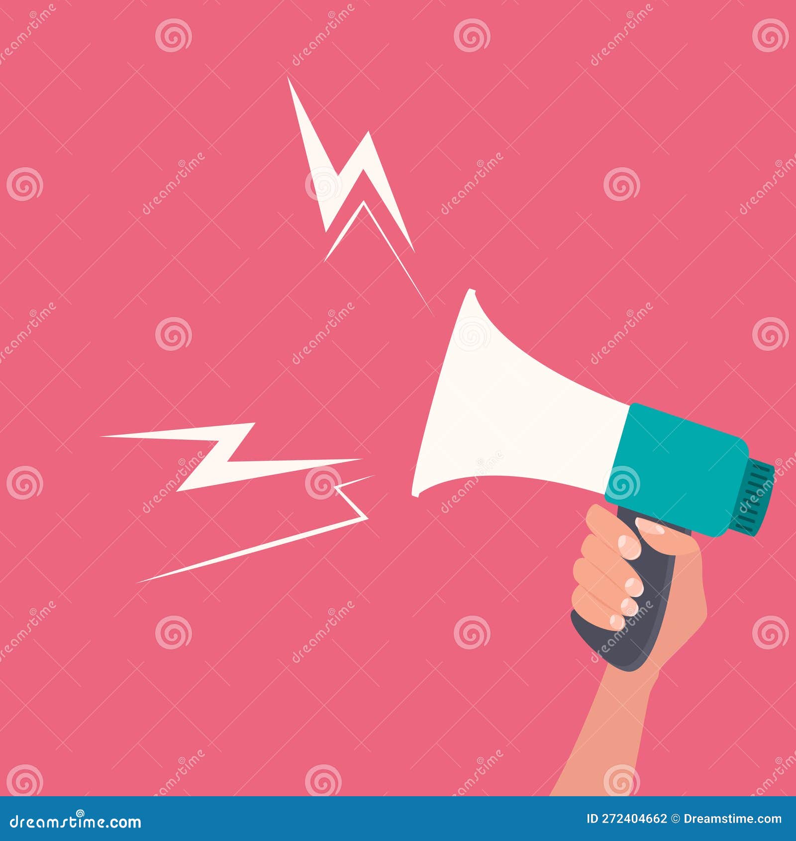 Bullhorn Megaphone Protest Isolated Vector Illustration Graphic Icon ...