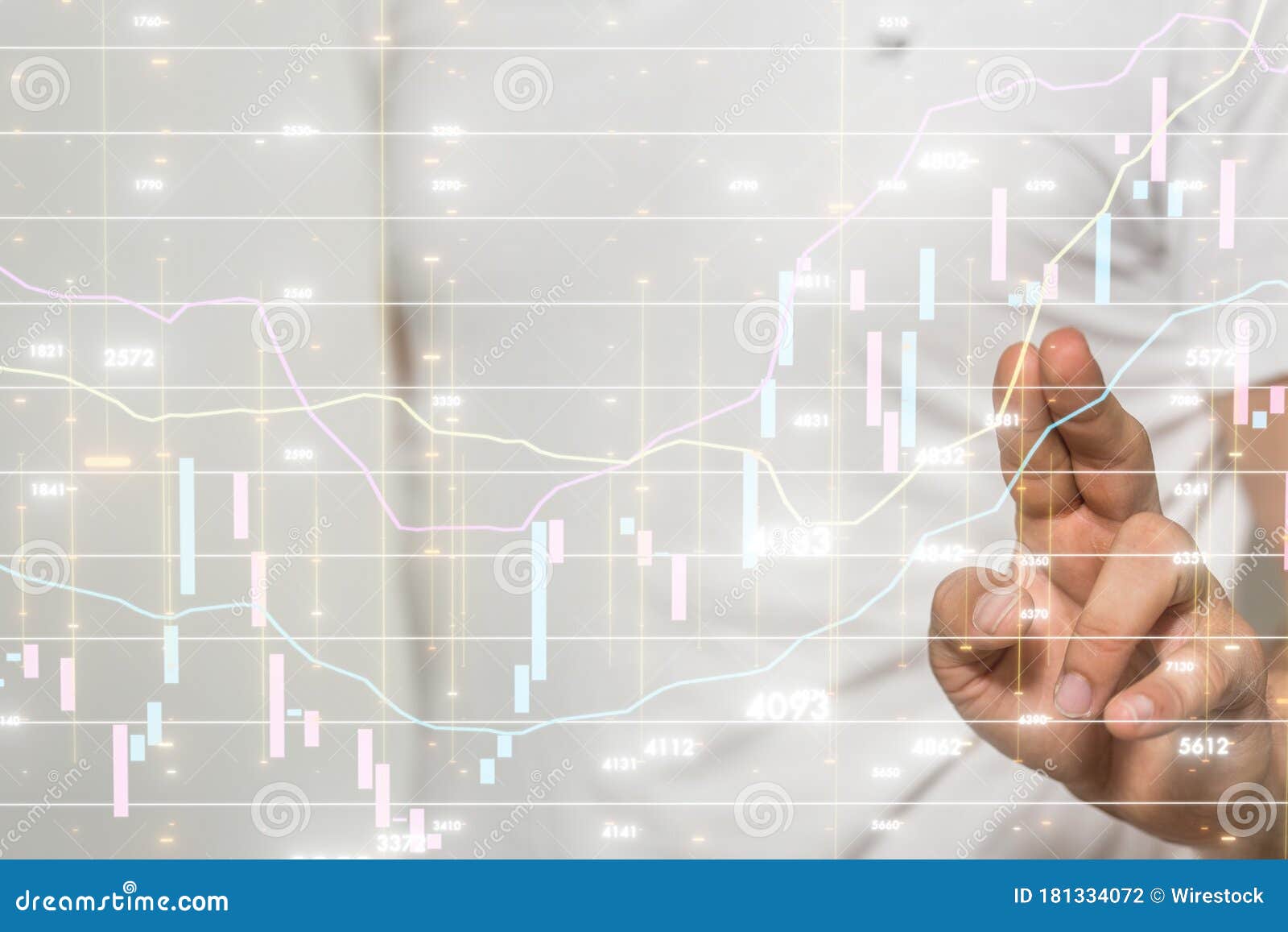 A Bullish Diagram - Graph Stock Trading Stock Photo - Image of bull ...