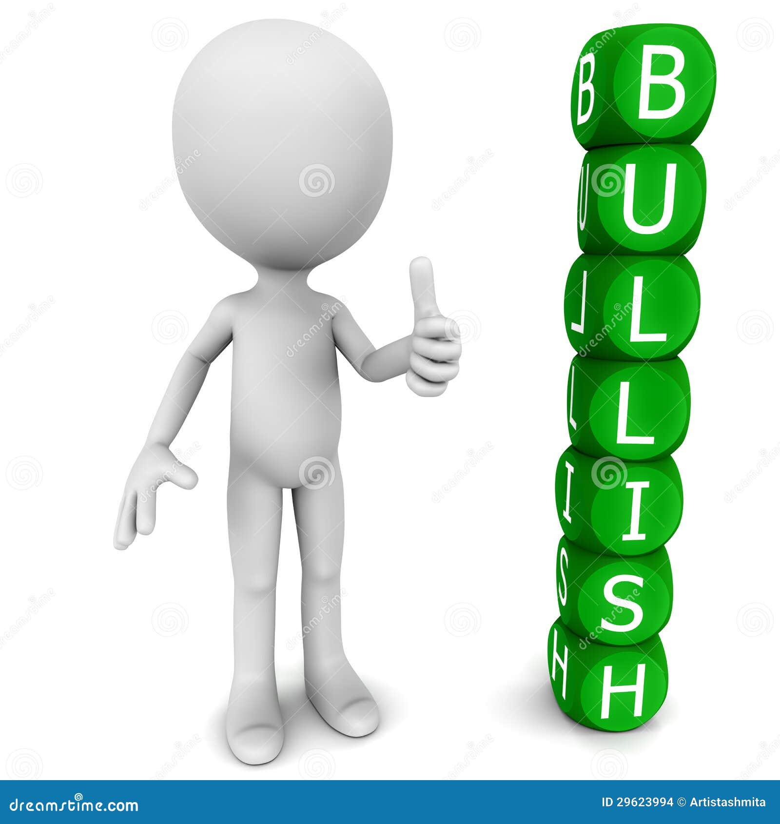 Bullish Stock Market Sentiment Stock Illustration - Illustration of ...