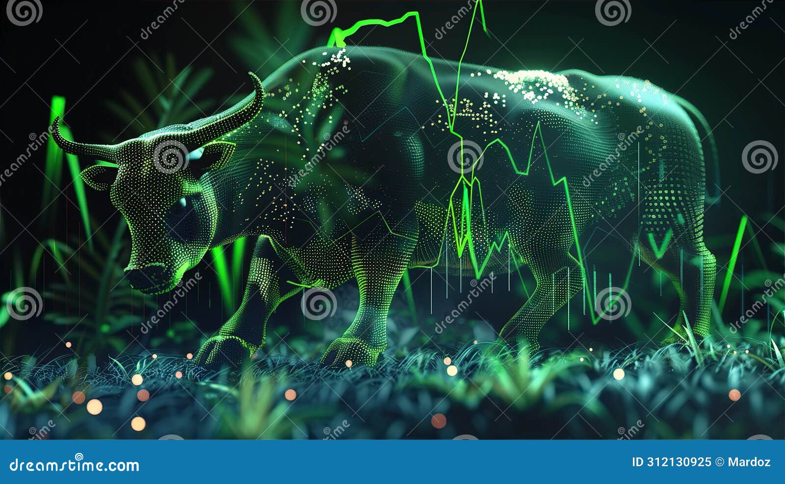 Bullish Trading Chart Illustration Stock Illustration - Illustration of ...