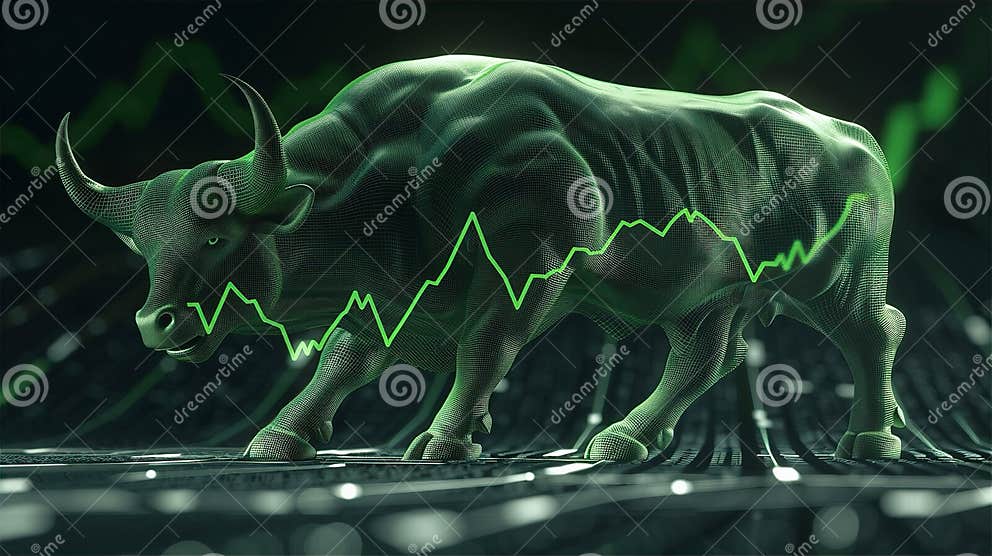 Bullish Trading Chart Illustration Stock Illustration - Illustration of ...
