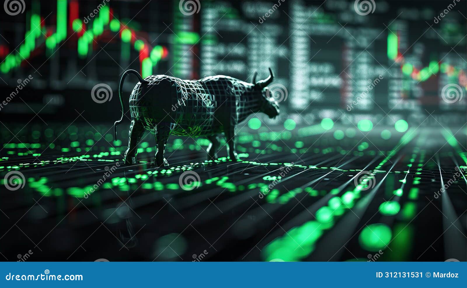 Bullish Trading Chart Illustration Stock Illustration - Illustration of ...