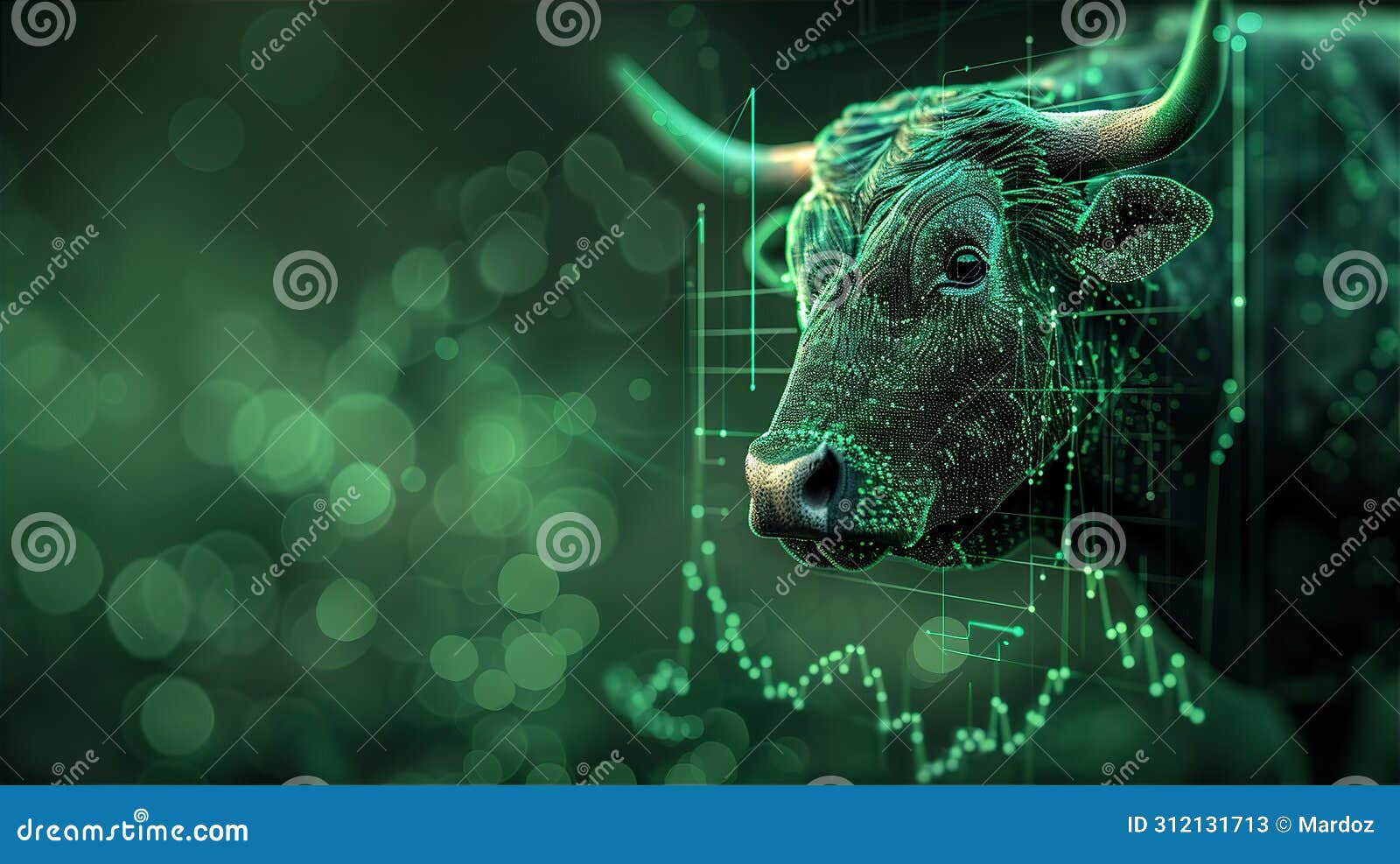 Bullish Trading Chart Illustration Stock Illustration - Illustration of ...
