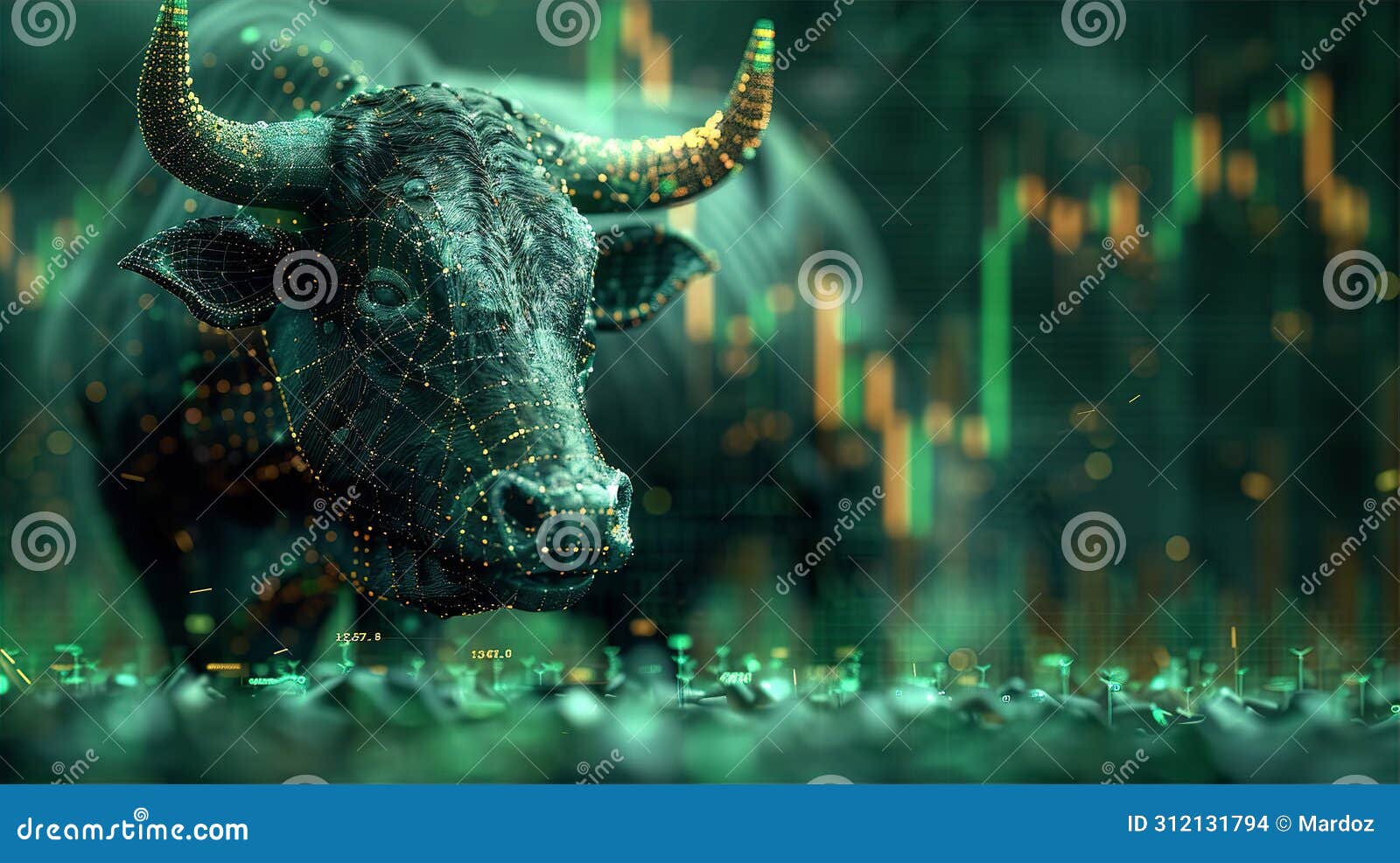 Bullish Trading Chart Illustration Stock Illustration - Illustration of ...