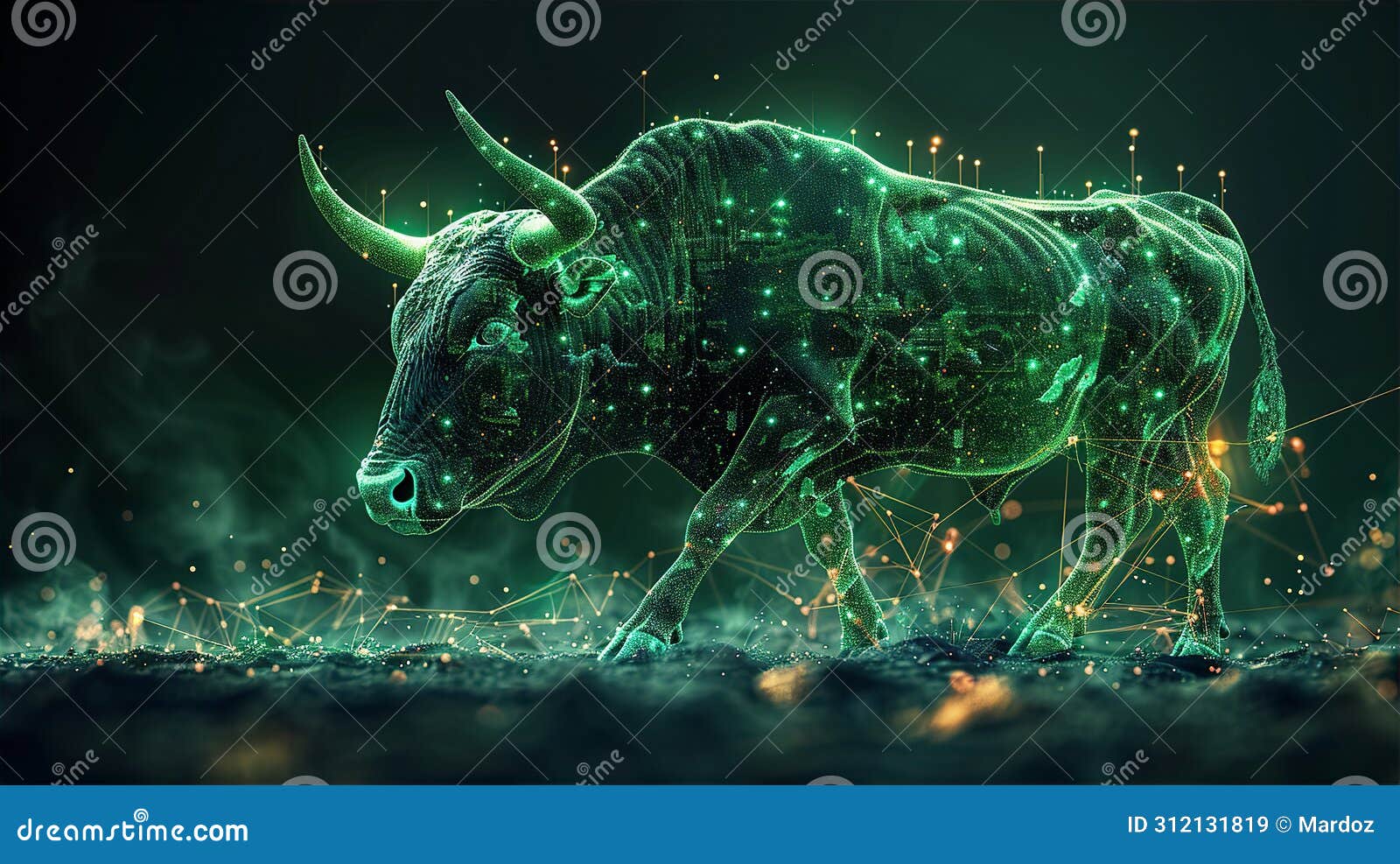 Bullish Trading Chart Illustration Stock Illustration - Illustration of ...