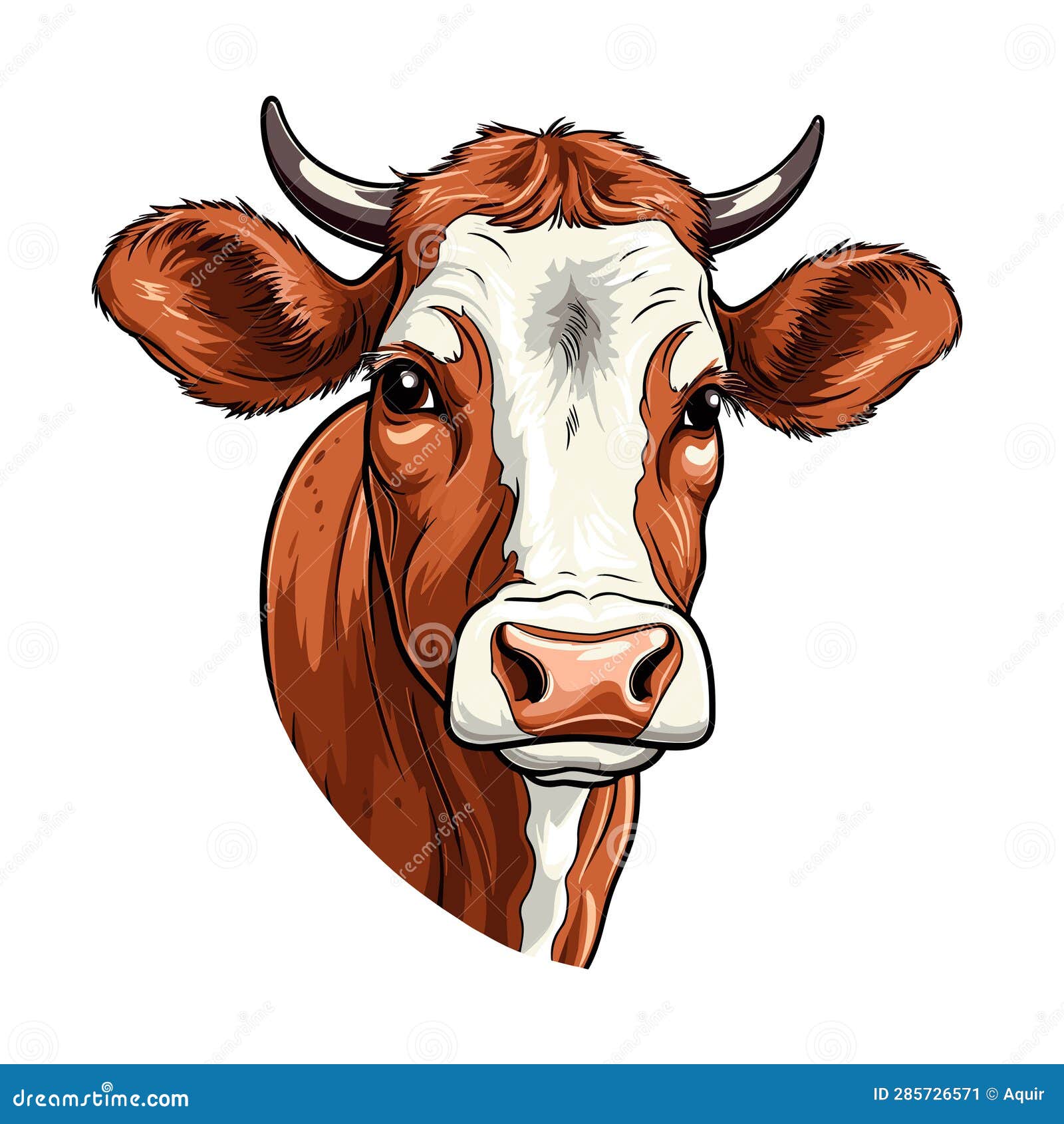 Bullock Hand-drawn Illustration. Bullock. Vector Doodle Style Cartoon ...