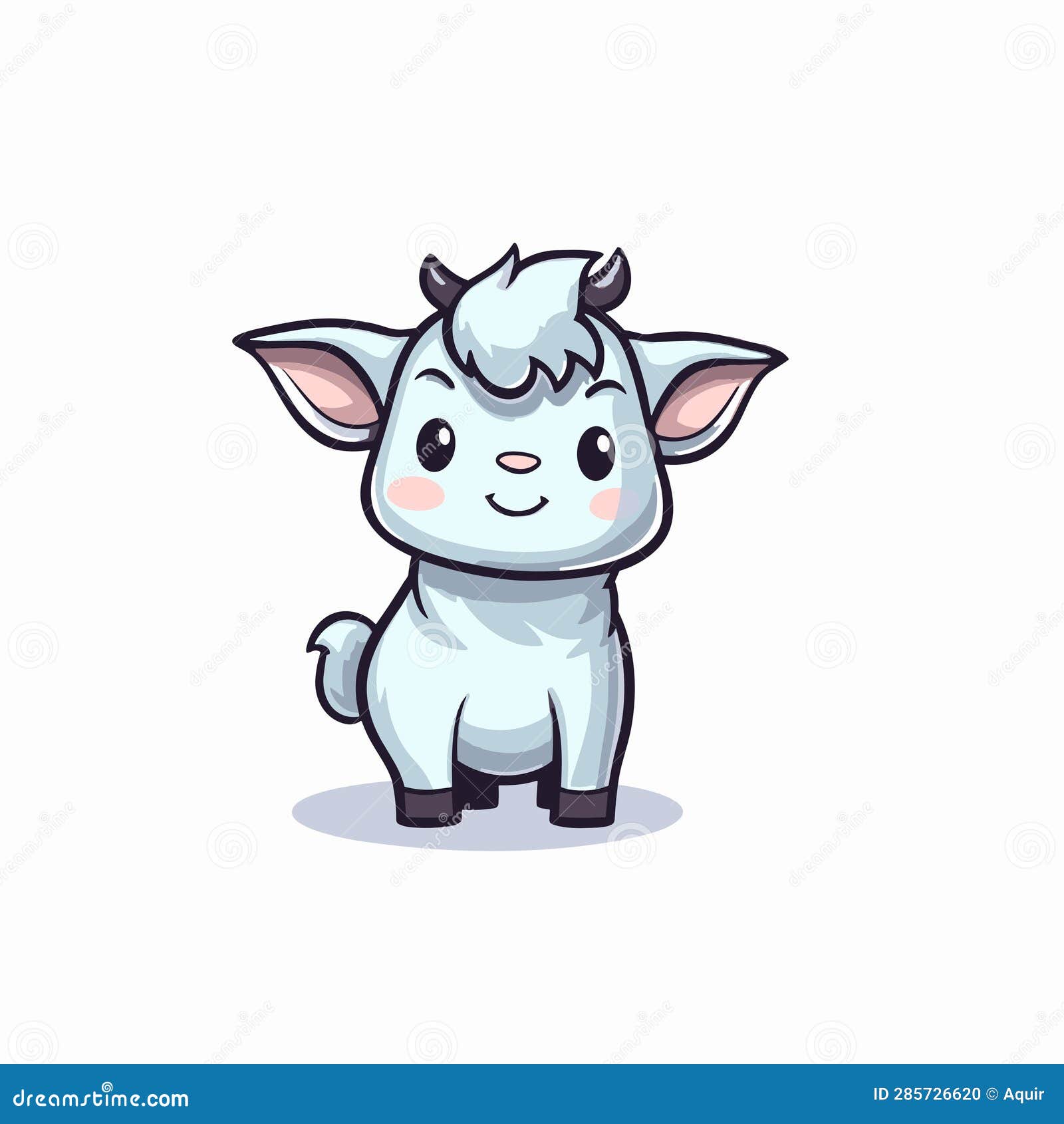 Bullock Hand-drawn Illustration. Bullock. Vector Doodle Style Cartoon ...