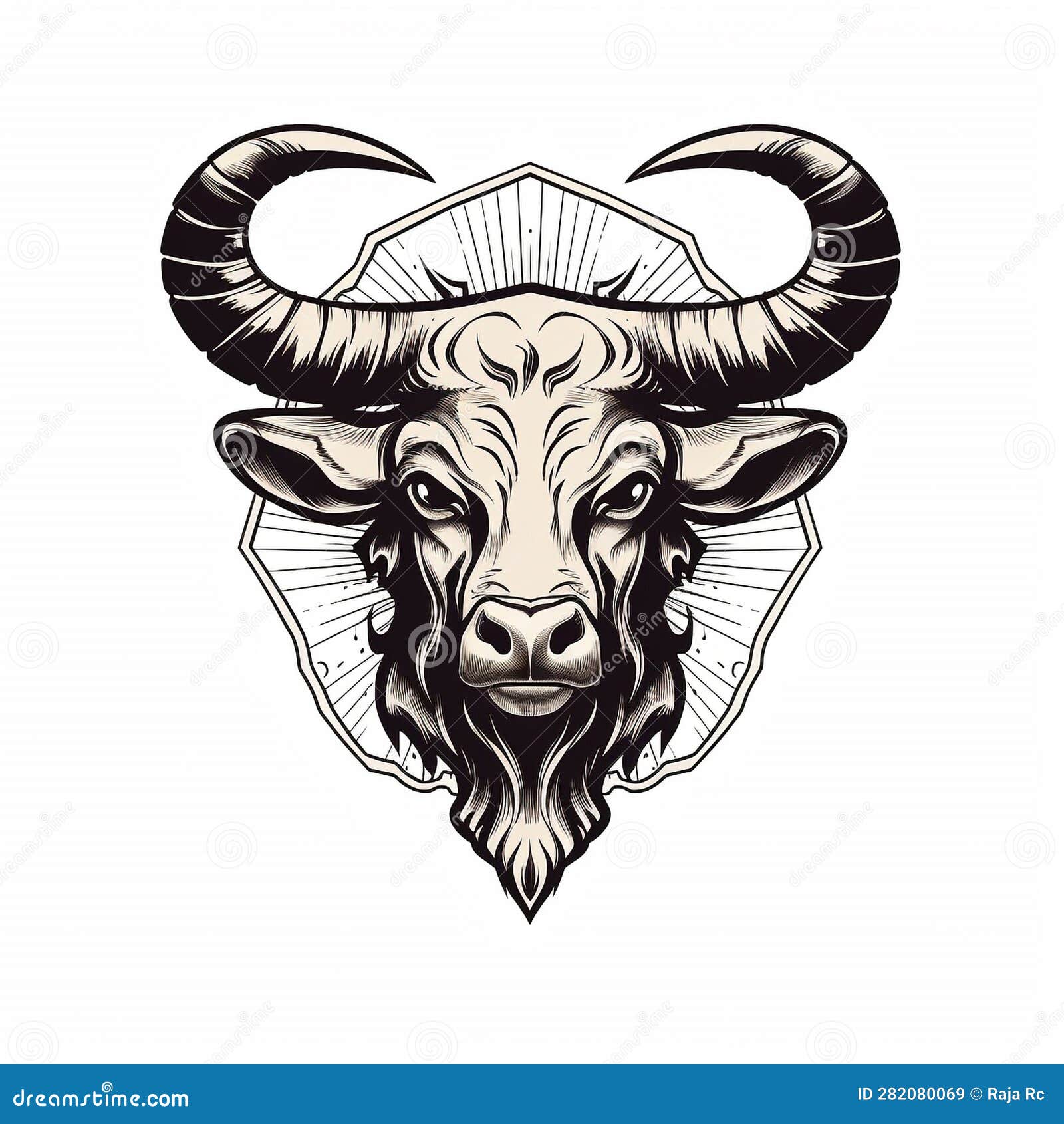 Bullock logo stock illustration. Illustration of emblematic - 282080069