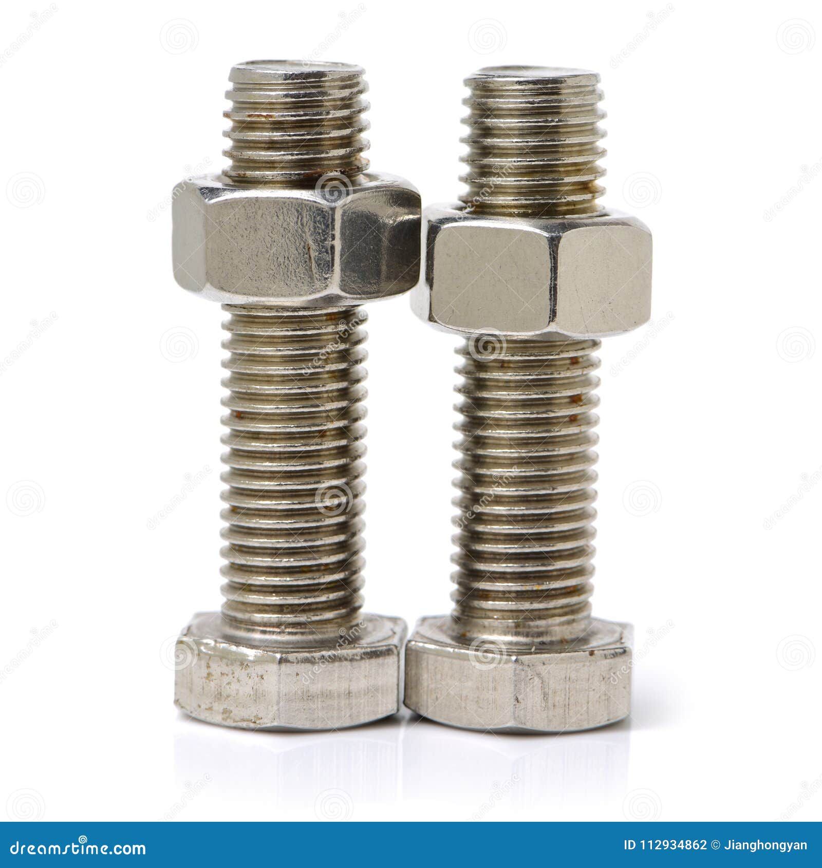 Bullone capo e dado, fotografia stock. Immagine di noce - 112934862