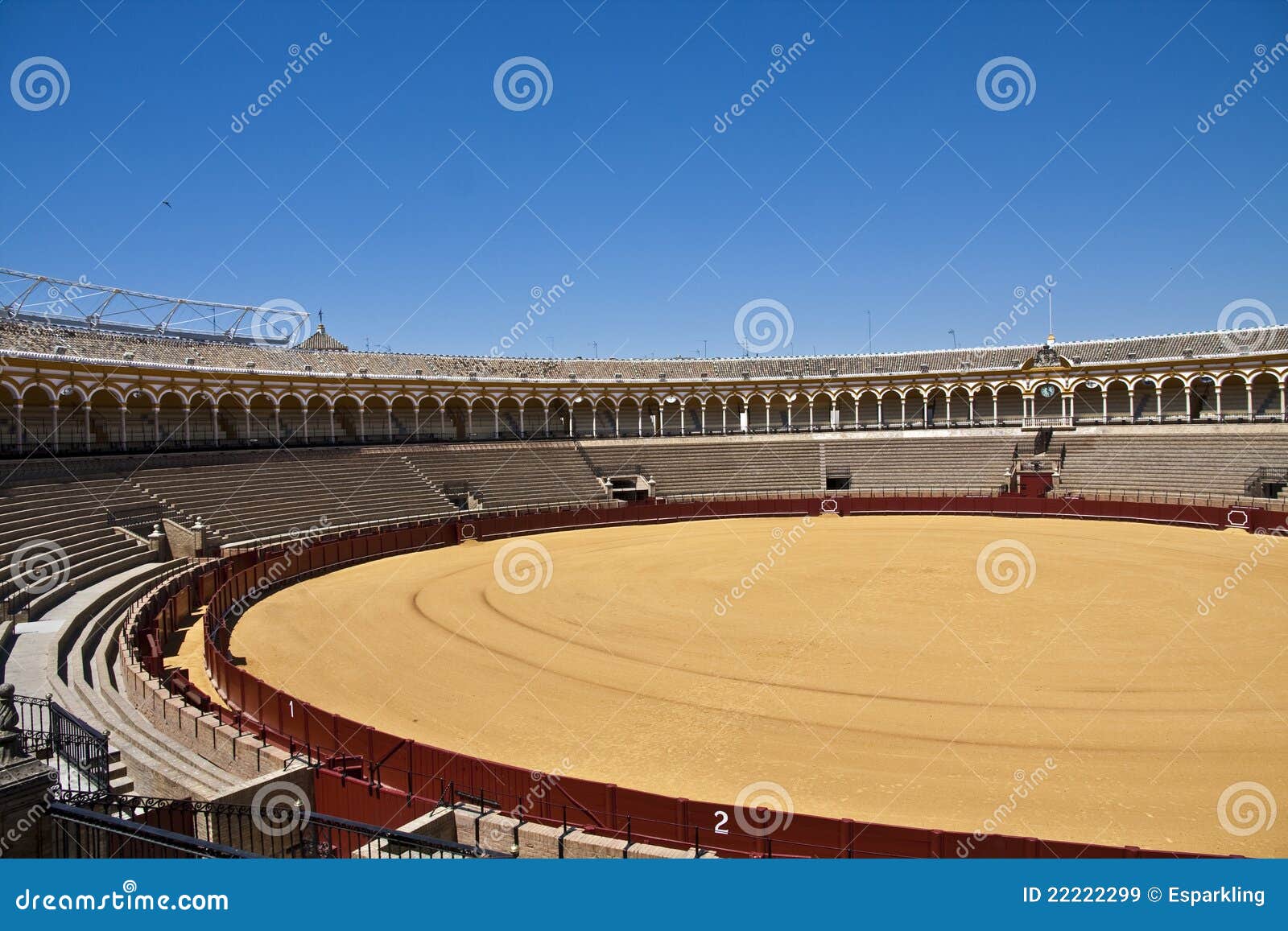 Bullring stock image. Image of sand, traditional, seats - 22222299