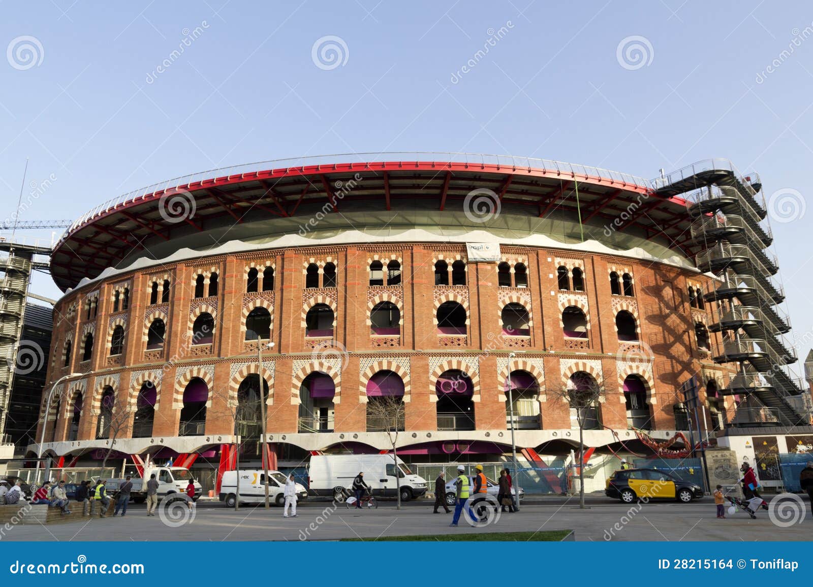 Bullring Arenas. Barcelona editorial stock image. Image of city - 28215164