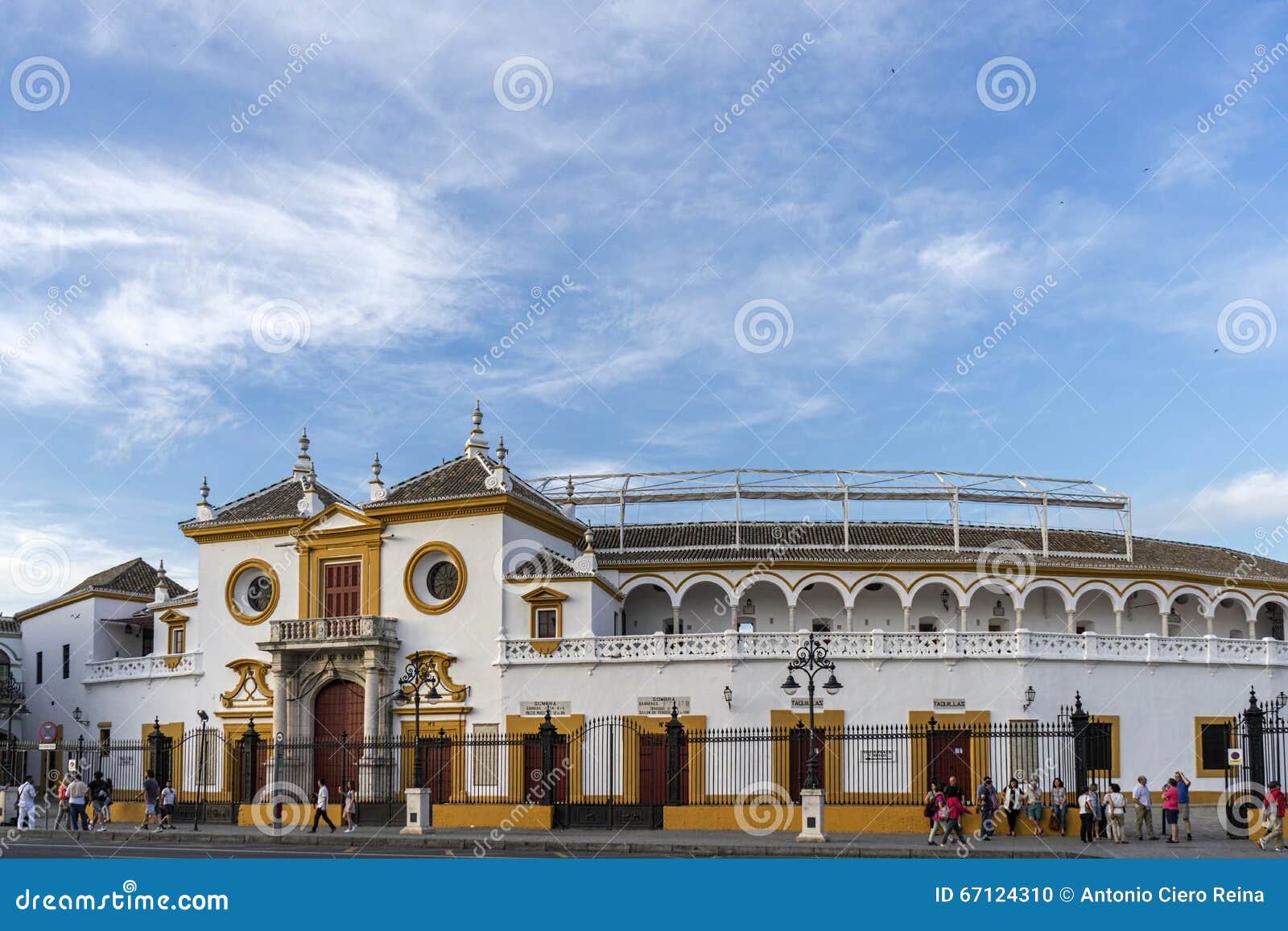 Bullring in Seville, Andalusia Stock Photo - Image of plazas, popular ...