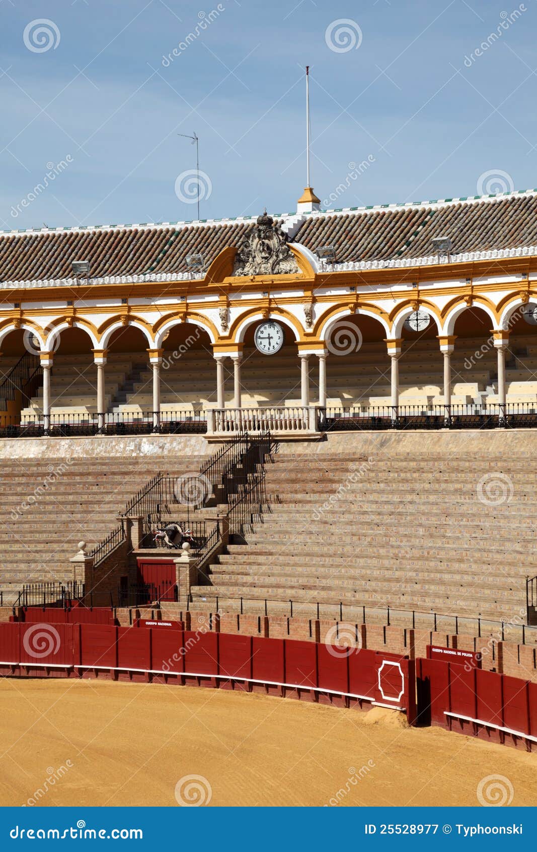 Bullring in Seville, Spain stock image. Image of traditional - 25528977