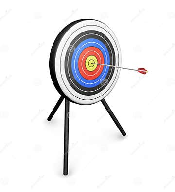 Bullseye stock image. Image of arrow, shoot, render, targetting - 1064771