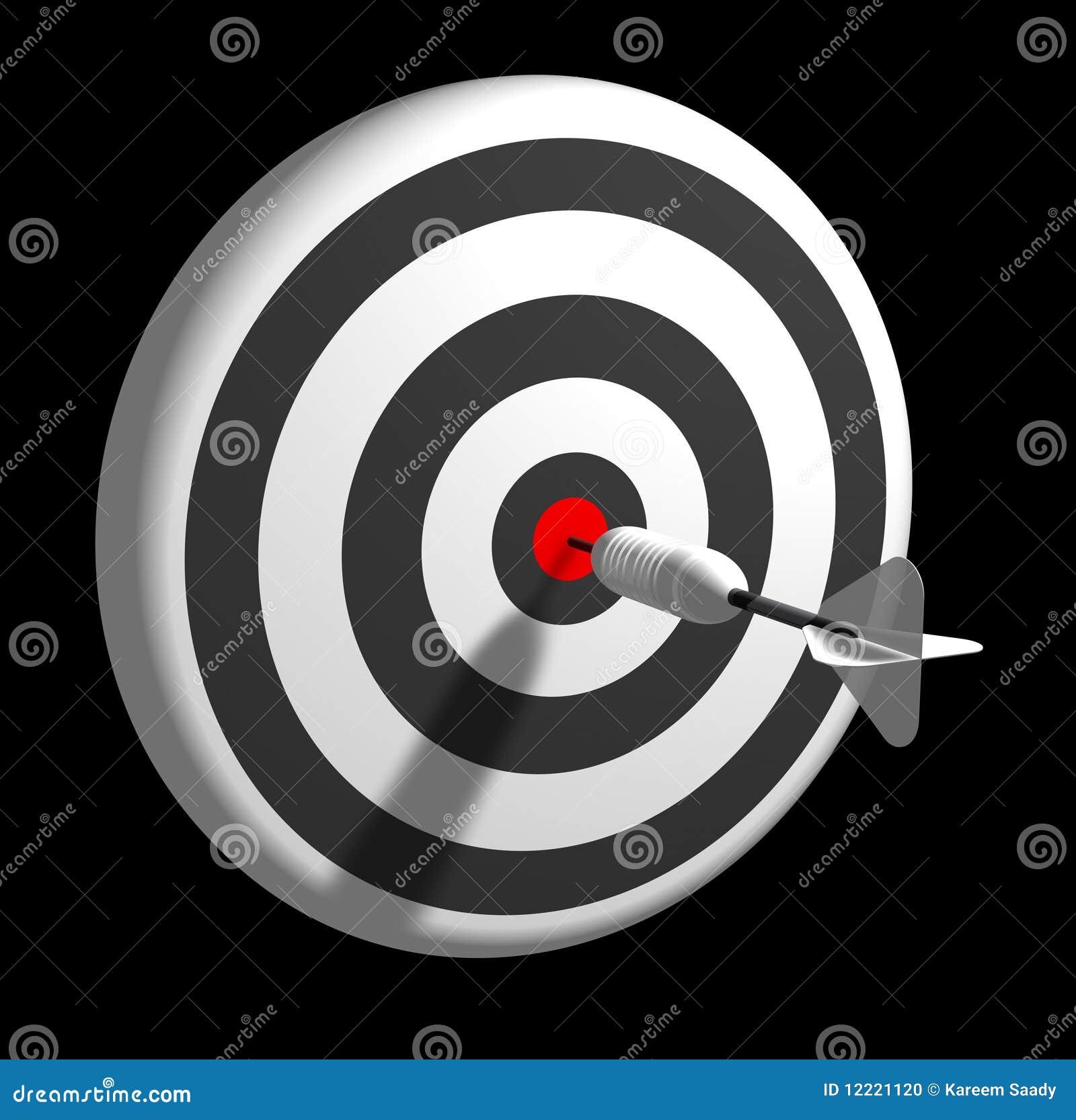 Bullseye stock illustration. Illustration of render, score - 12221120