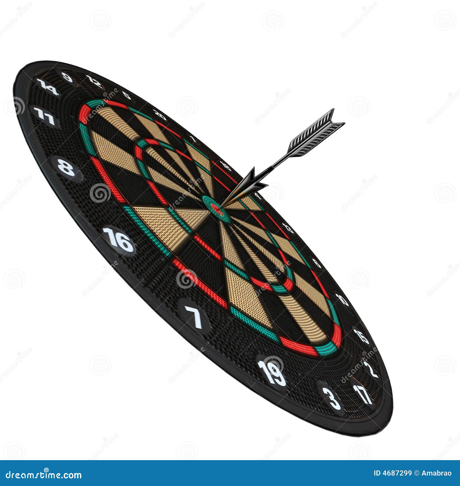 Dart Or Bullseye And Check Mark Symbol. Cartoon Vector | CartoonDealer ...
