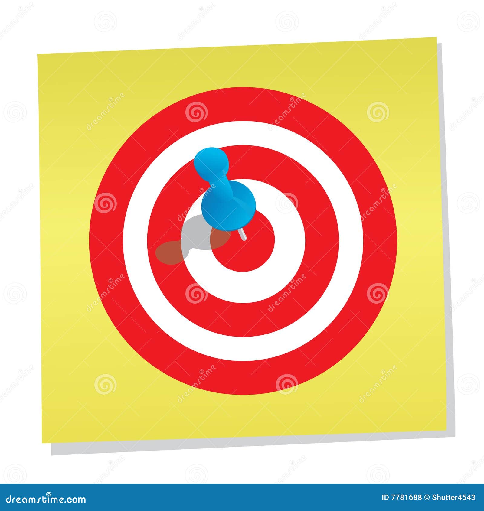 Bullseye stock photo. Image of yellow, message, target - 7781688