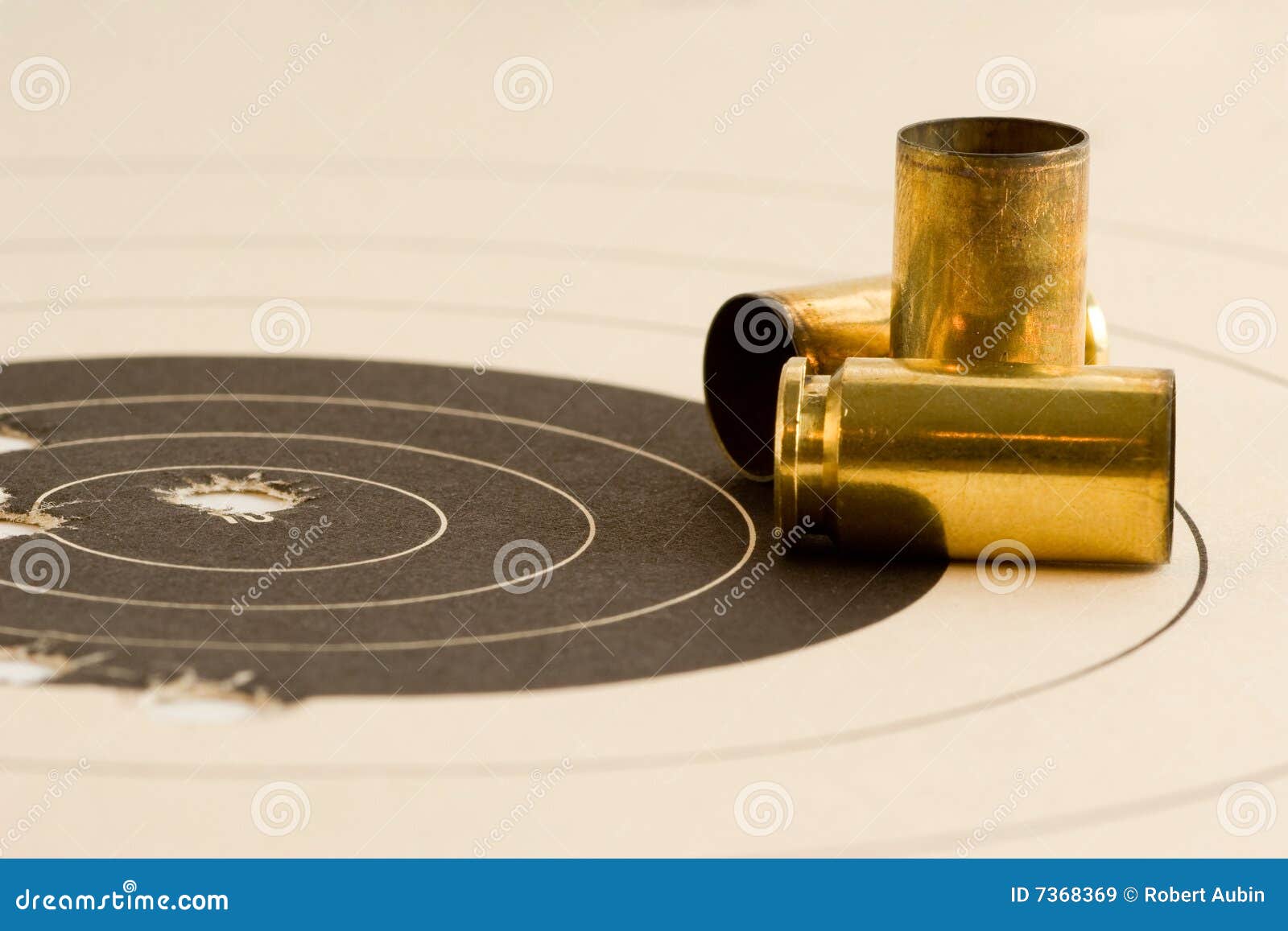 Bullseye gun target stock image. Image of ammo, shooting - 7368369