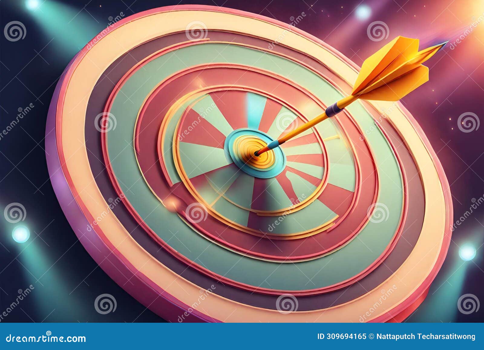 Bullseye Marketing: Hitting the Target with Precision Stock Image ...