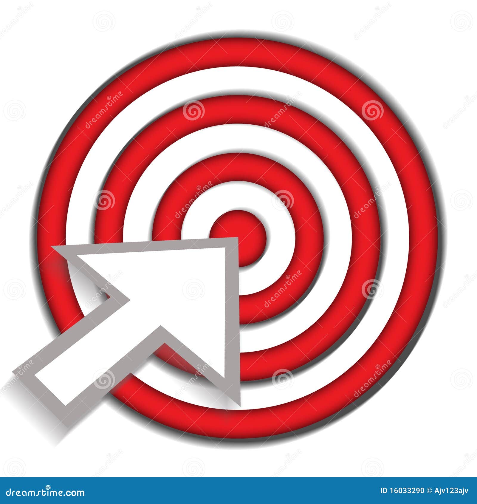 Bullseye success target stock illustration. Illustration of element ...
