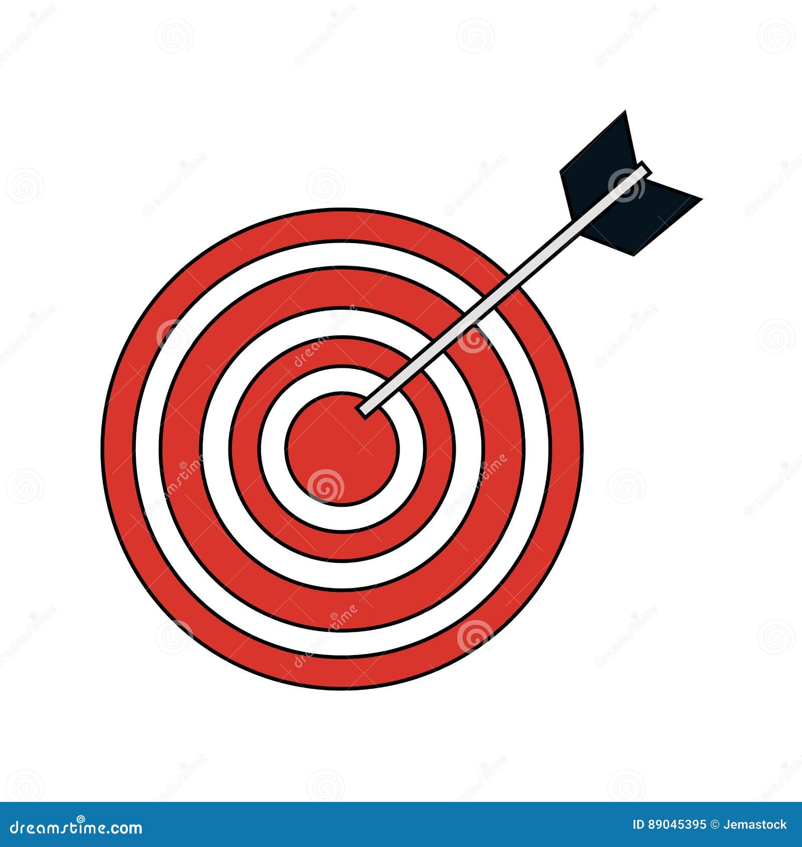 Bullseye target icon image stock illustration. Illustration of ...