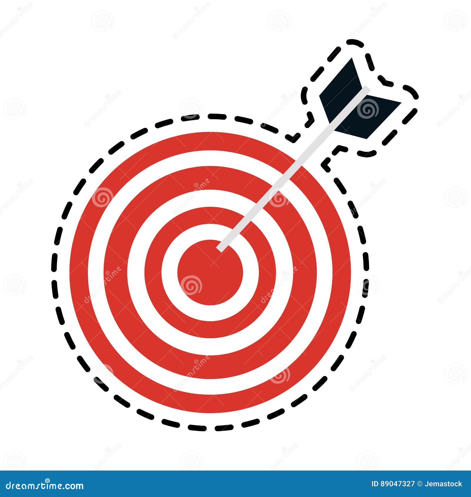 Bullseye target icon image stock illustration. Illustration of center ...